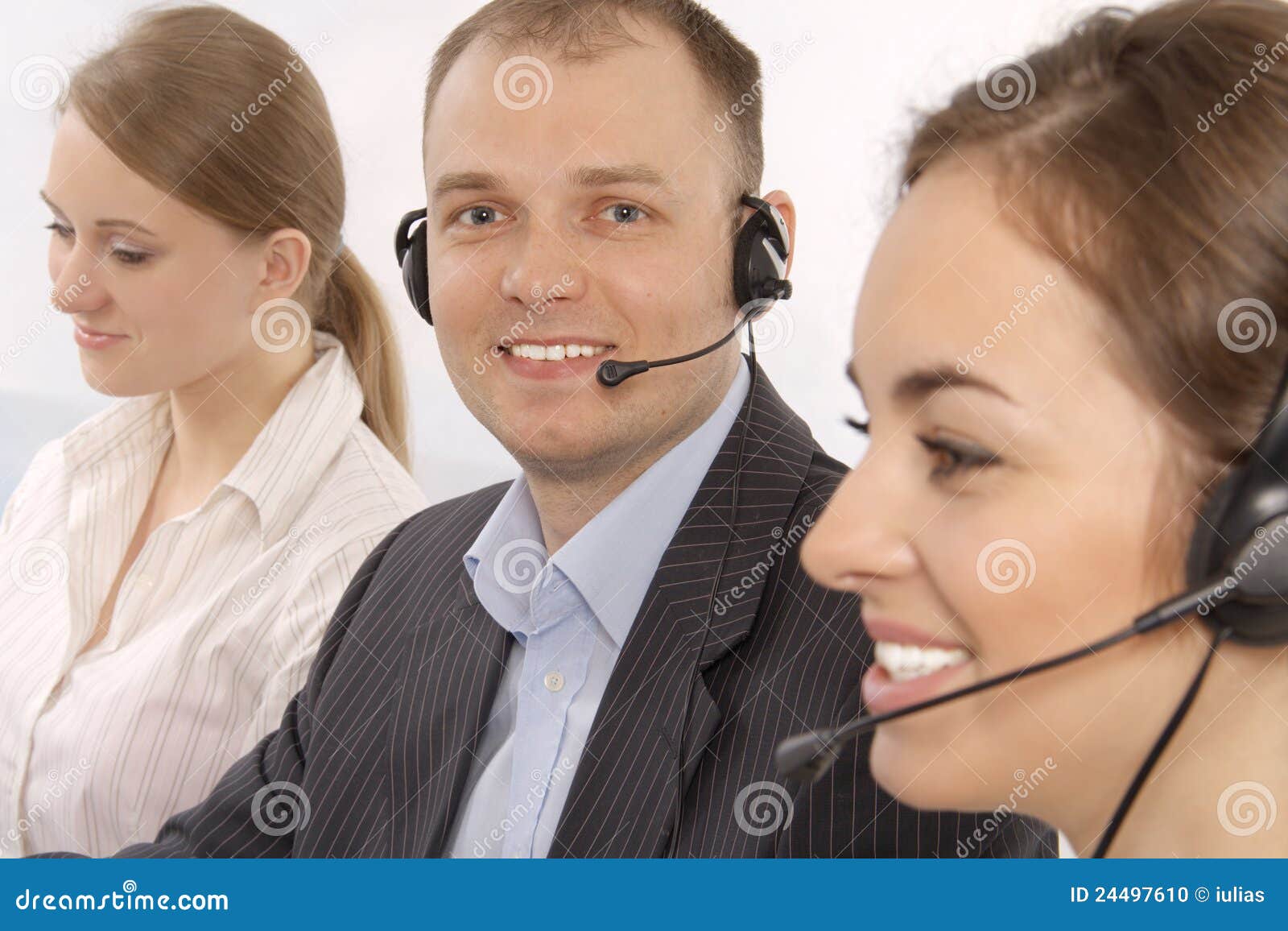 Group of Customer Service Representativ Stock Photo - Image of ...