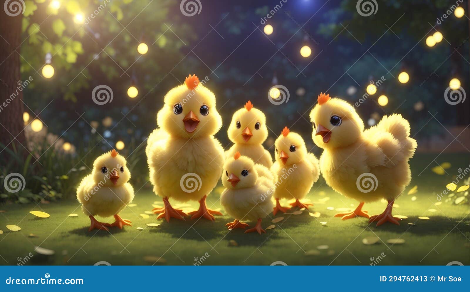 A group of cute Chicks stock image. Image of wing, chicken - 294762413