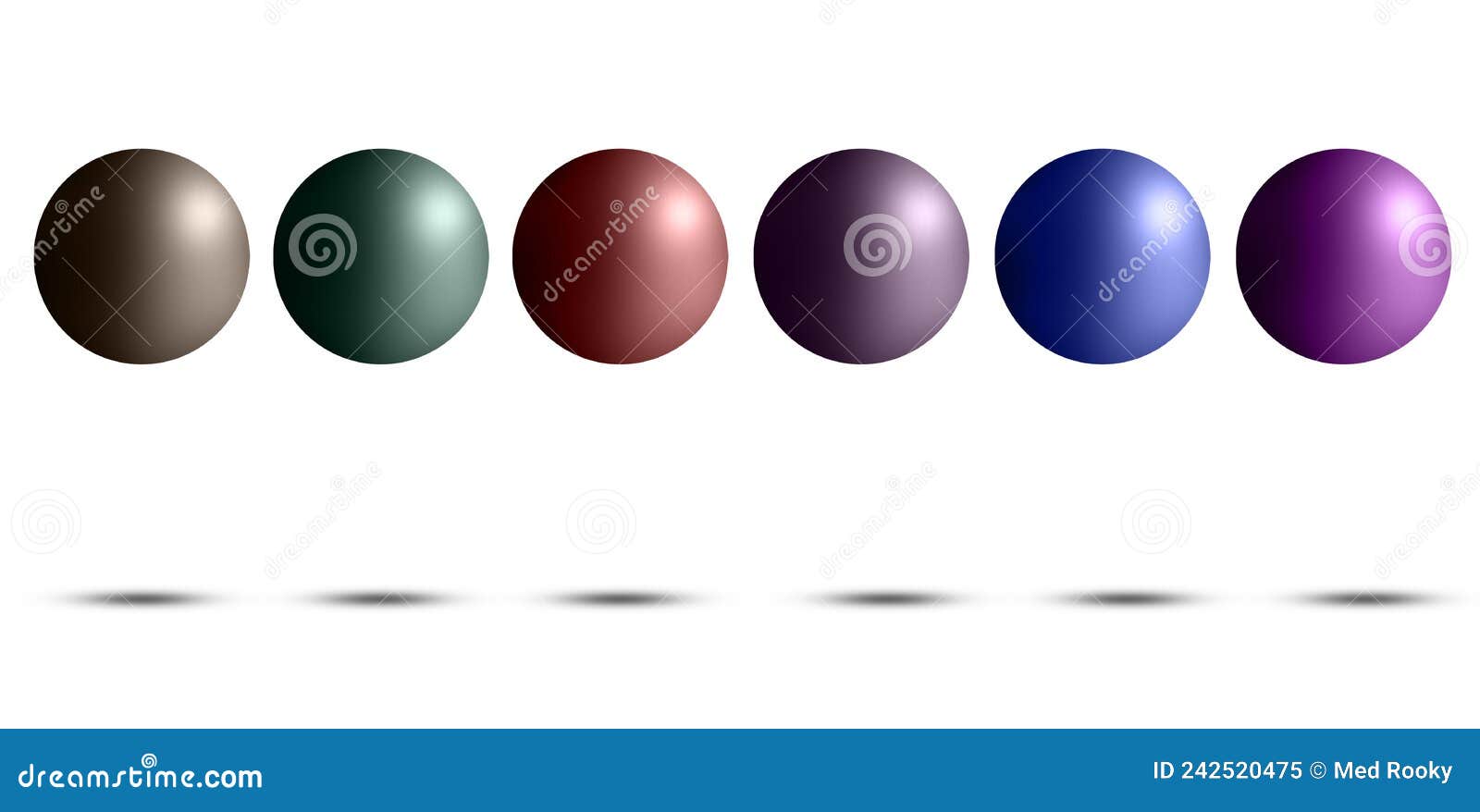 Group of 3D Sphere on White Background Dynamic Balls Motion Abstract ...