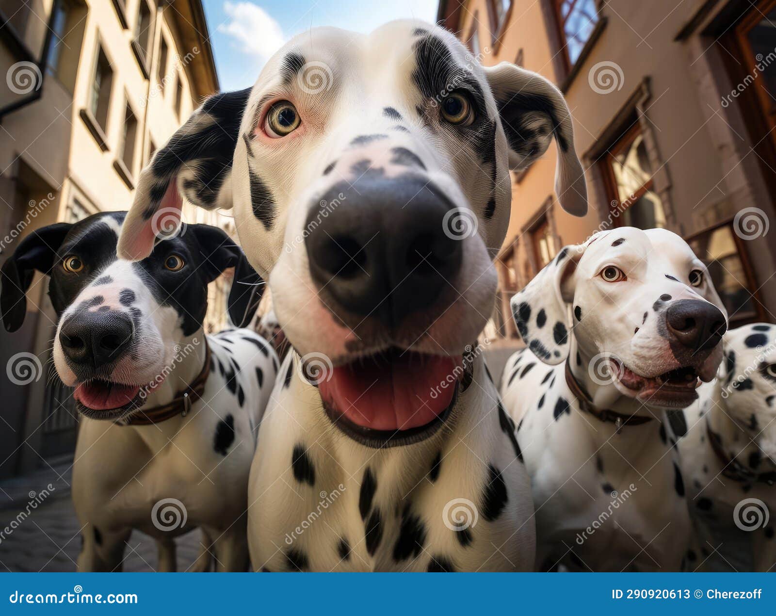 A group of Dalmatians stock image. Image of domestic - 290920613