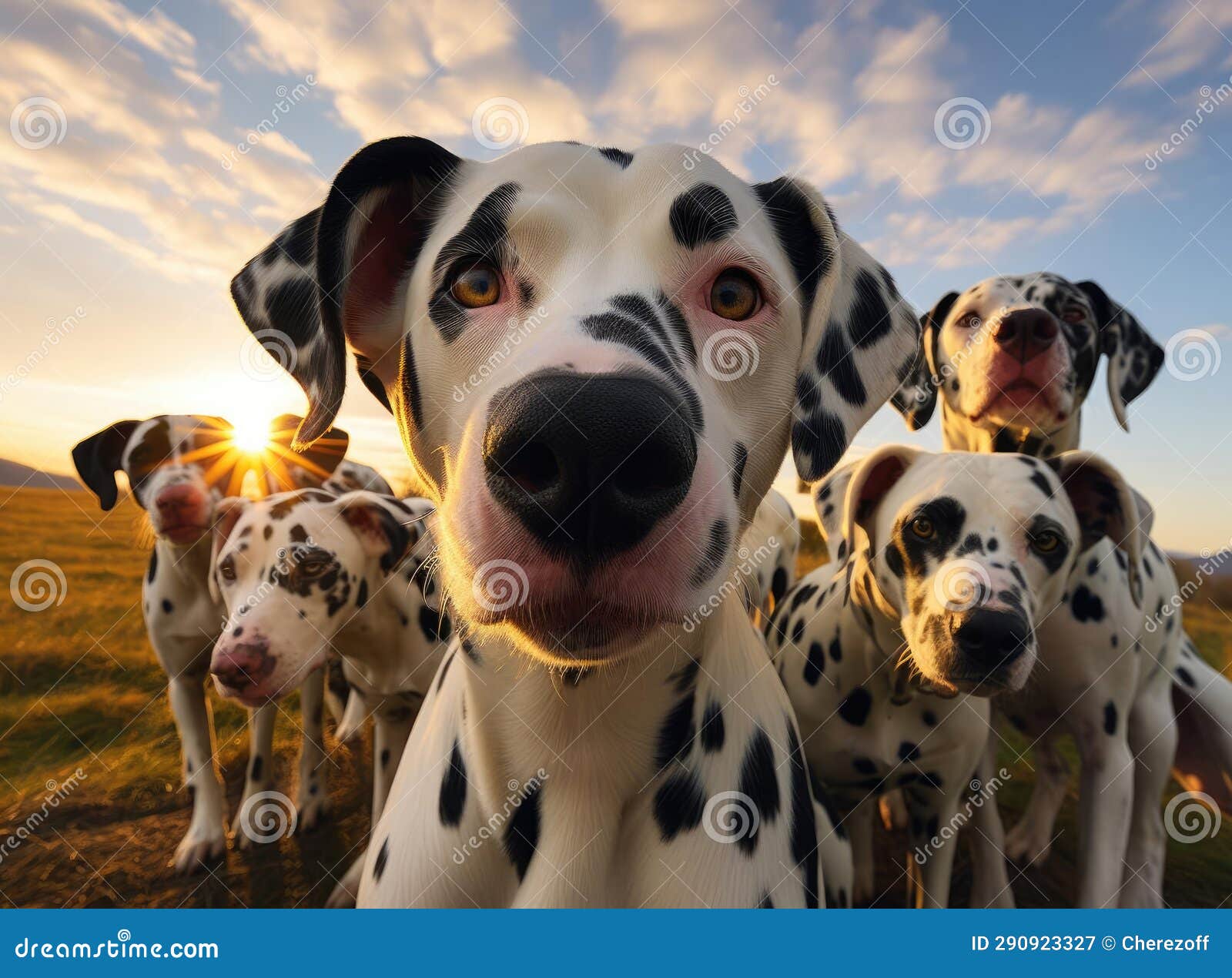 A group of Dalmatians stock image. Image of bulldog - 290923327