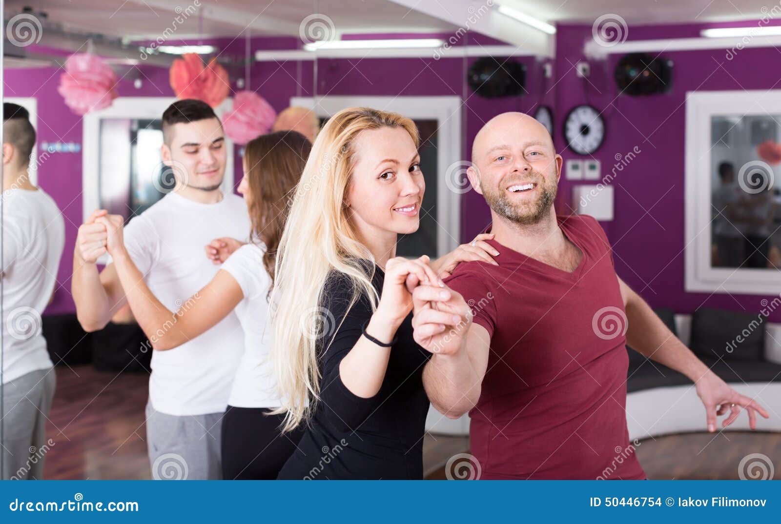Group dancing in club stock photo. Image of partner, dancers - 50446754