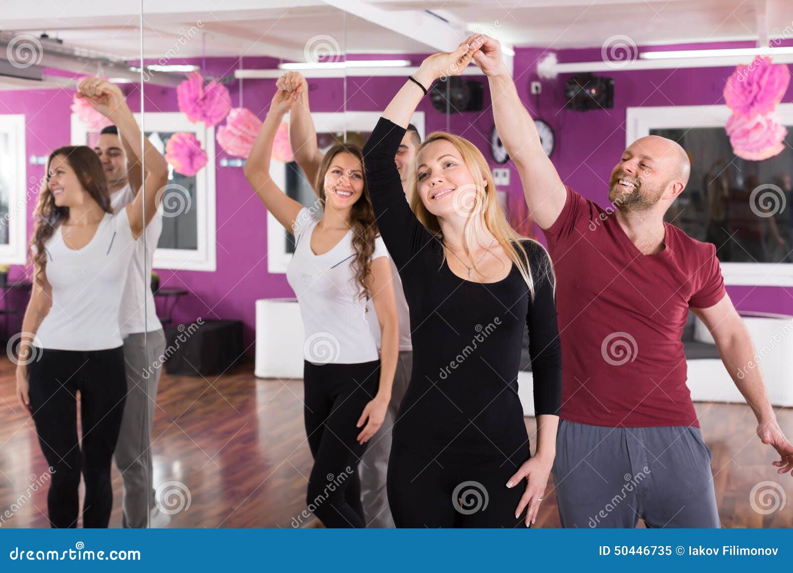 Group dancing in club stock image. Image of couples, pasodoble - 50446735