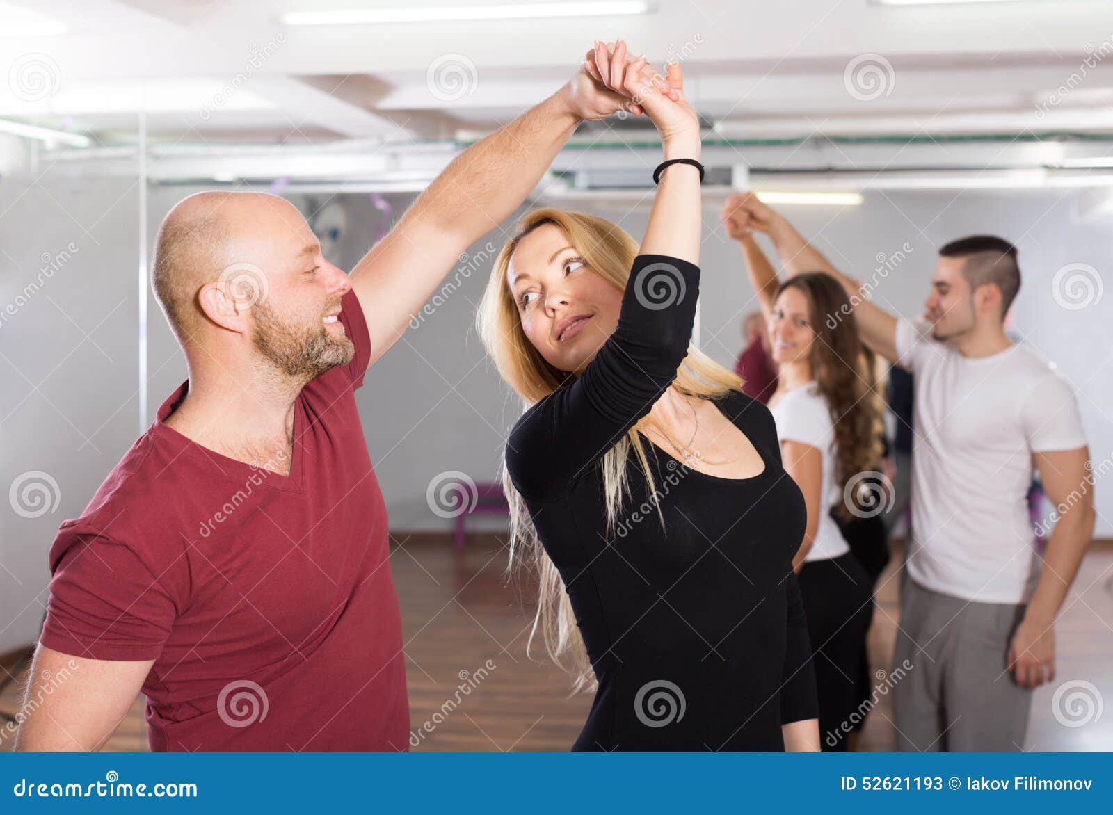 Group dancing in club stock image. Image of positive - 52621193