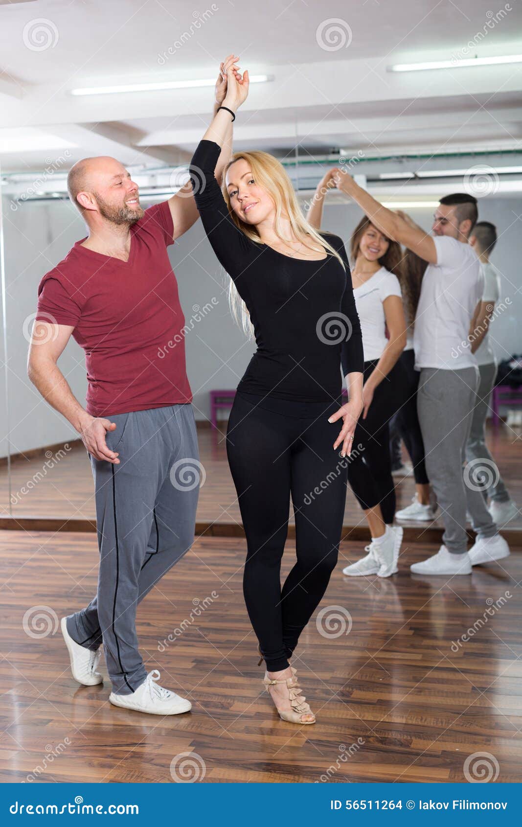 Group dancing in club stock photo. Image of pasodoble - 56511264