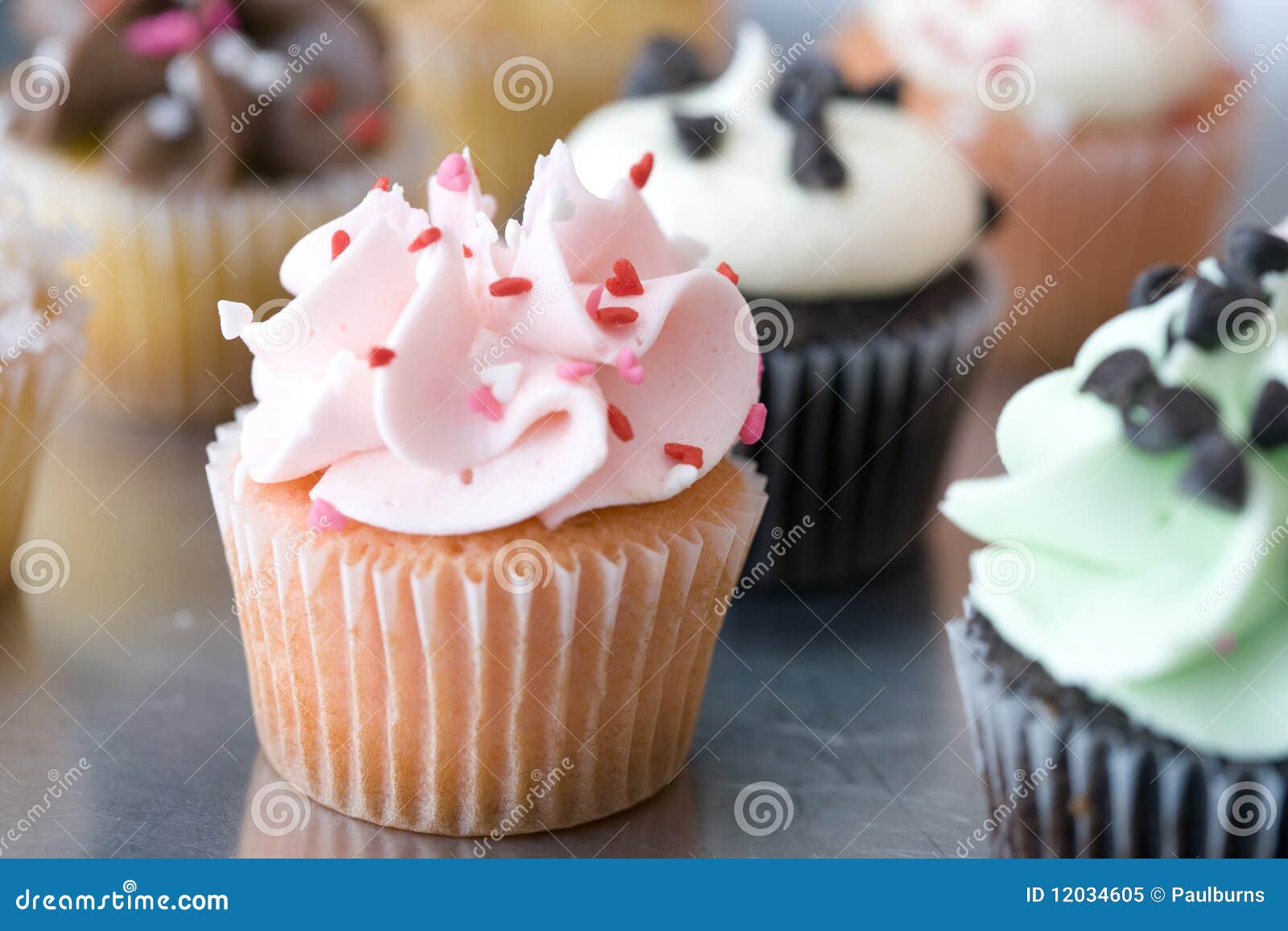 Group of Decorated Cupcakes Stock Image - Image of cupcakes, fancy ...