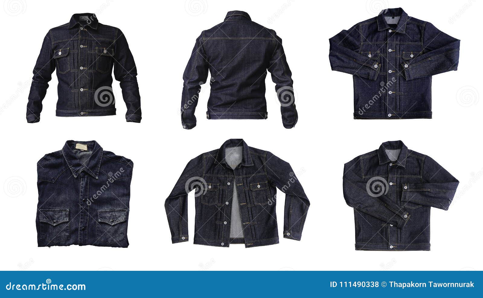 Group of Denim Shirts Jeans Stock Photo - Image of country, clothing ...