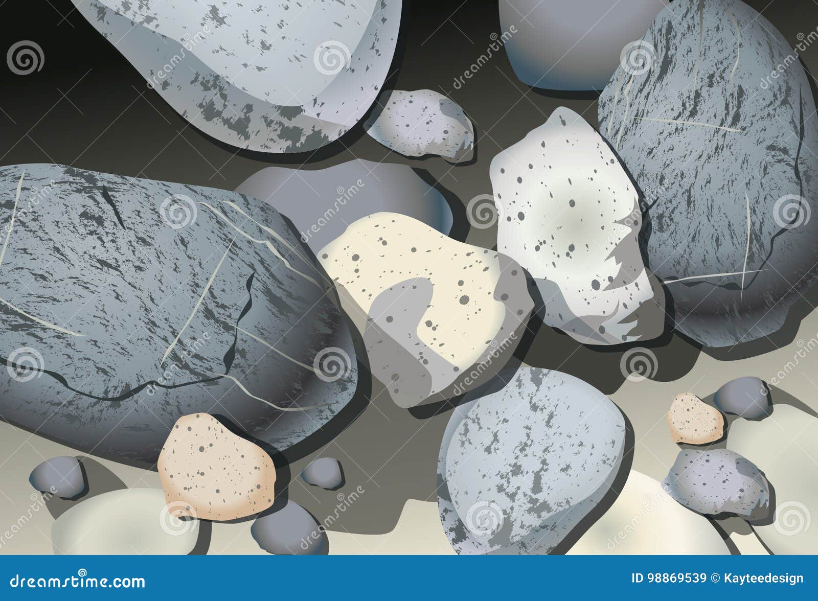 Group of Desert Rocks 1 stock illustration. Illustration of earth ...