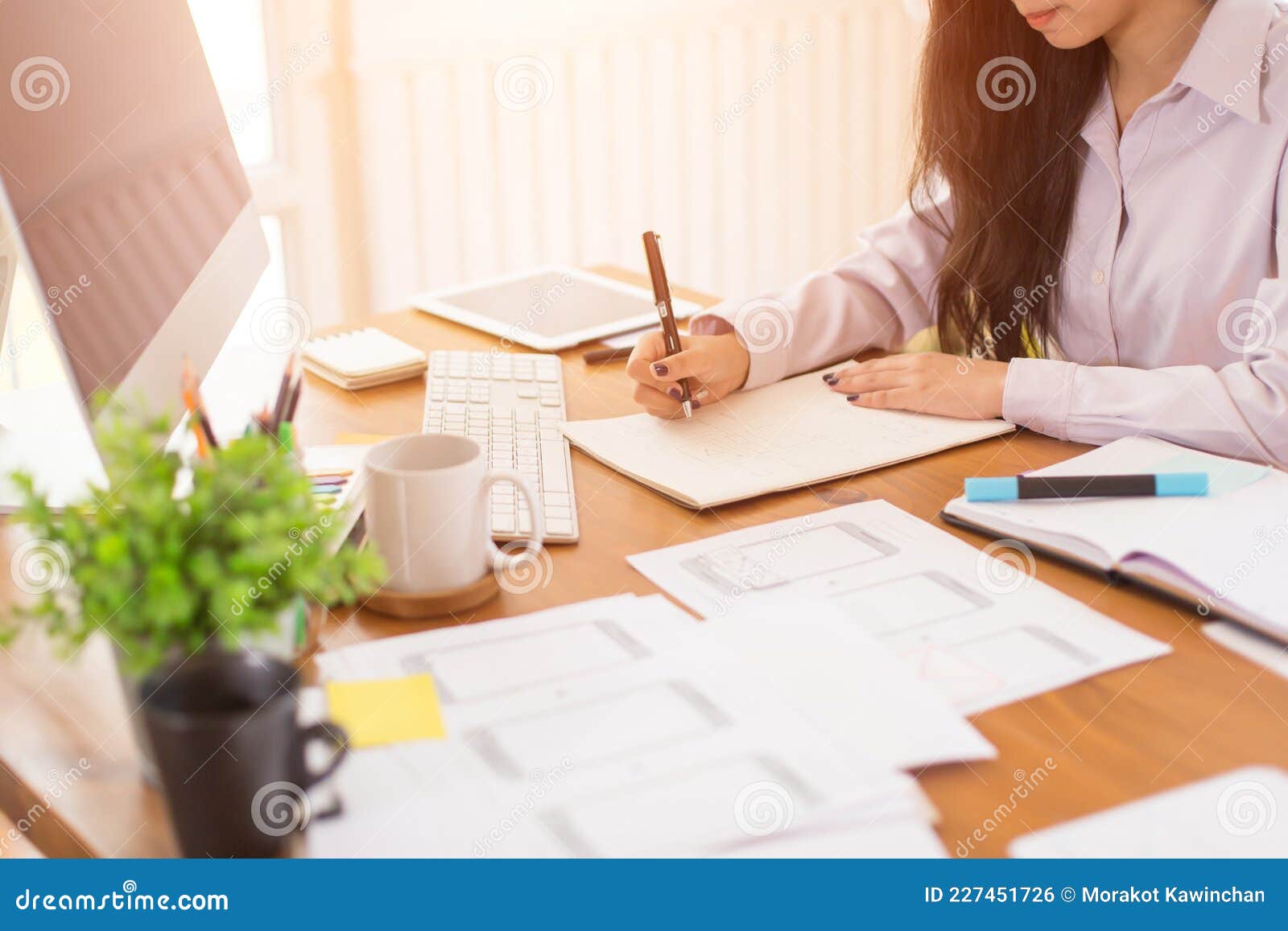 Group of Designer , or Programmer Drawing Website UX Layout App ...