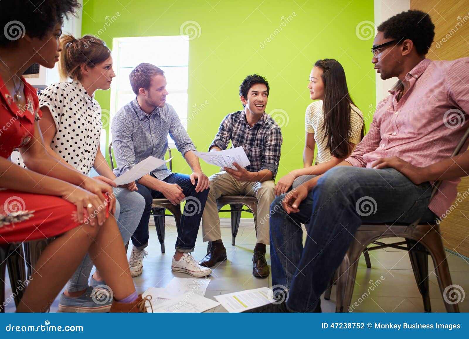 Group of Designers Meeting To Discuss New Ideas Stock Photo - Image of ...