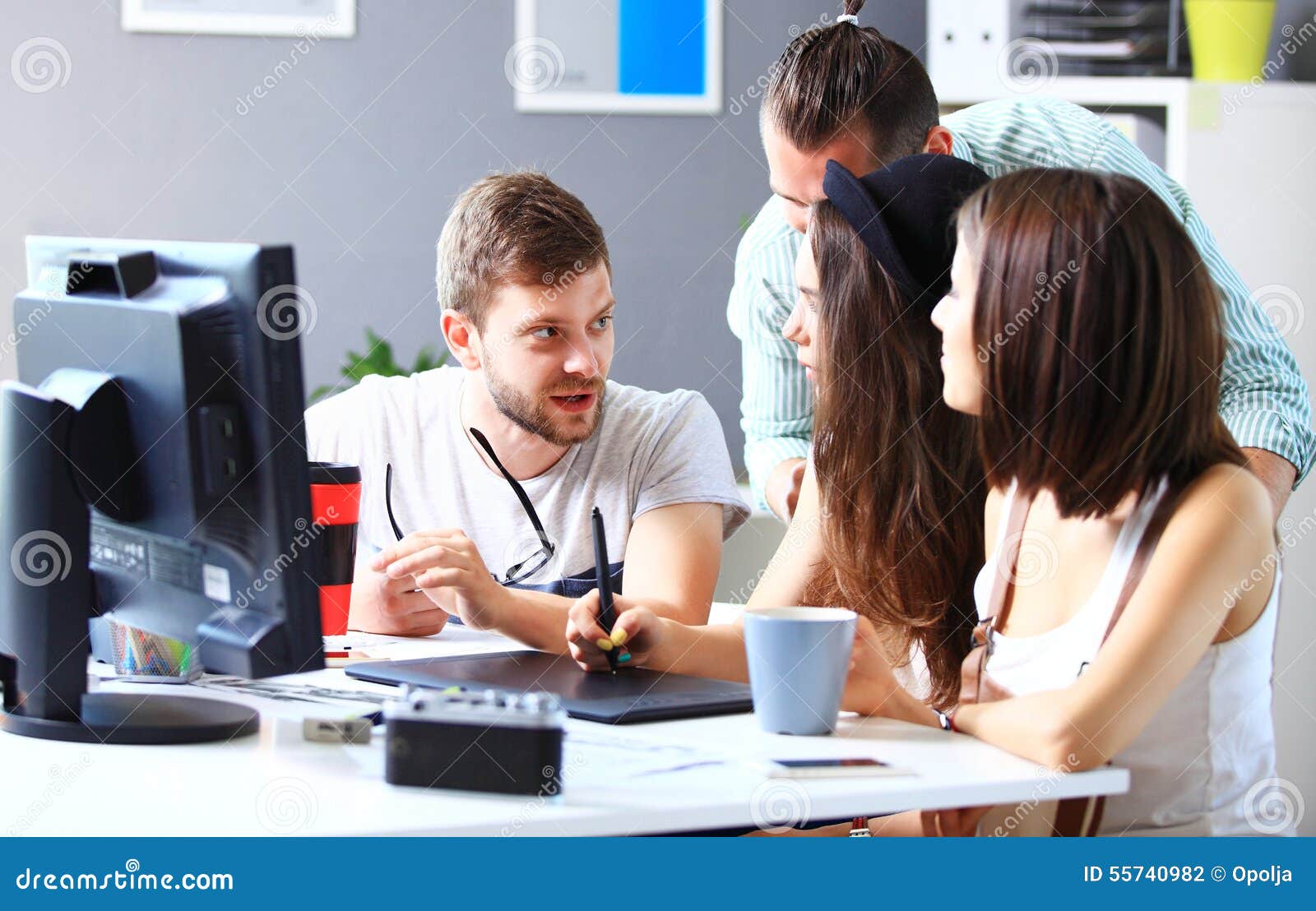 Group of designers stock photo. Image of professional - 55740982