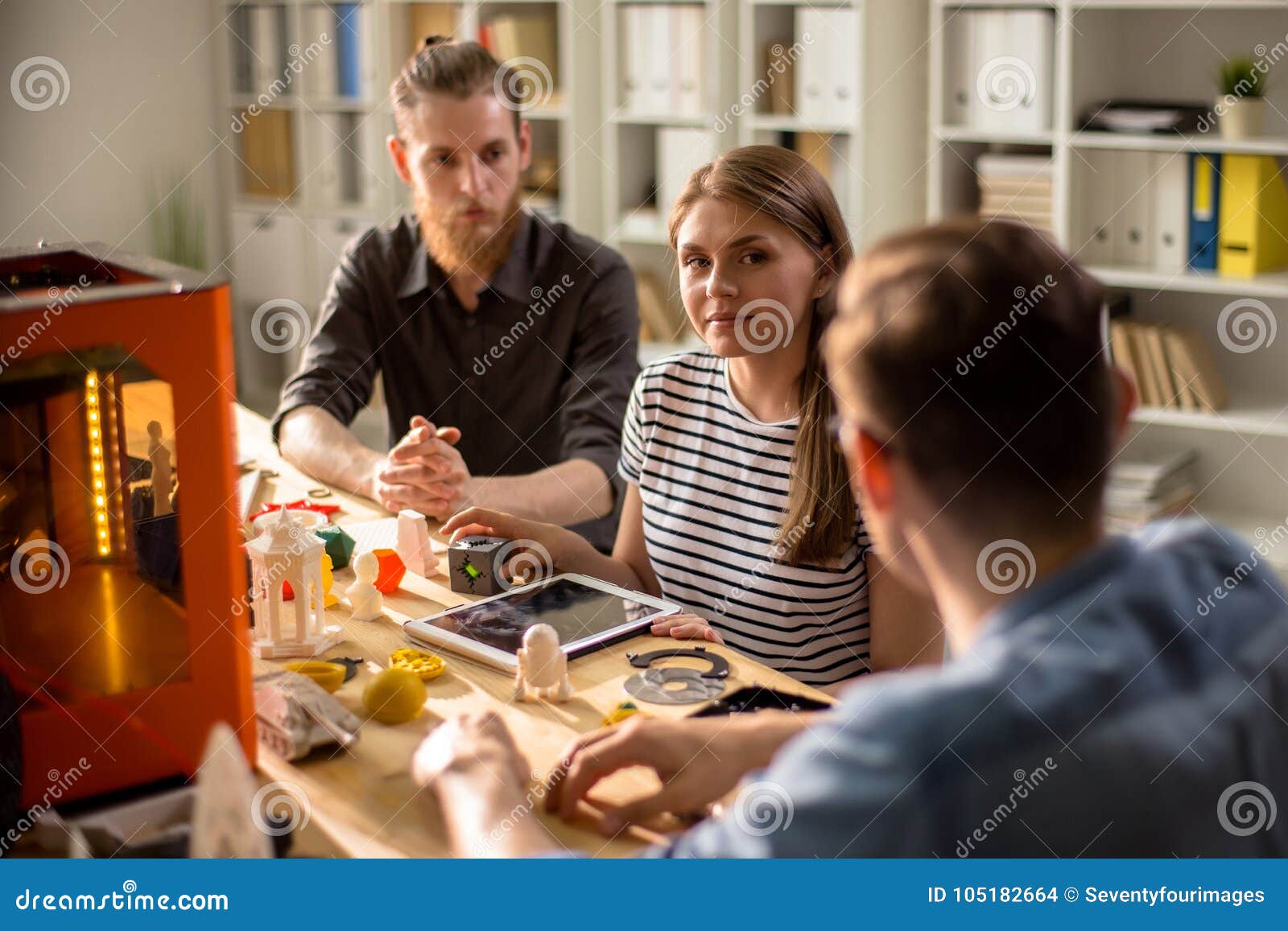 Group of Designers Working on 3D Project Stock Photo - Image of design ...