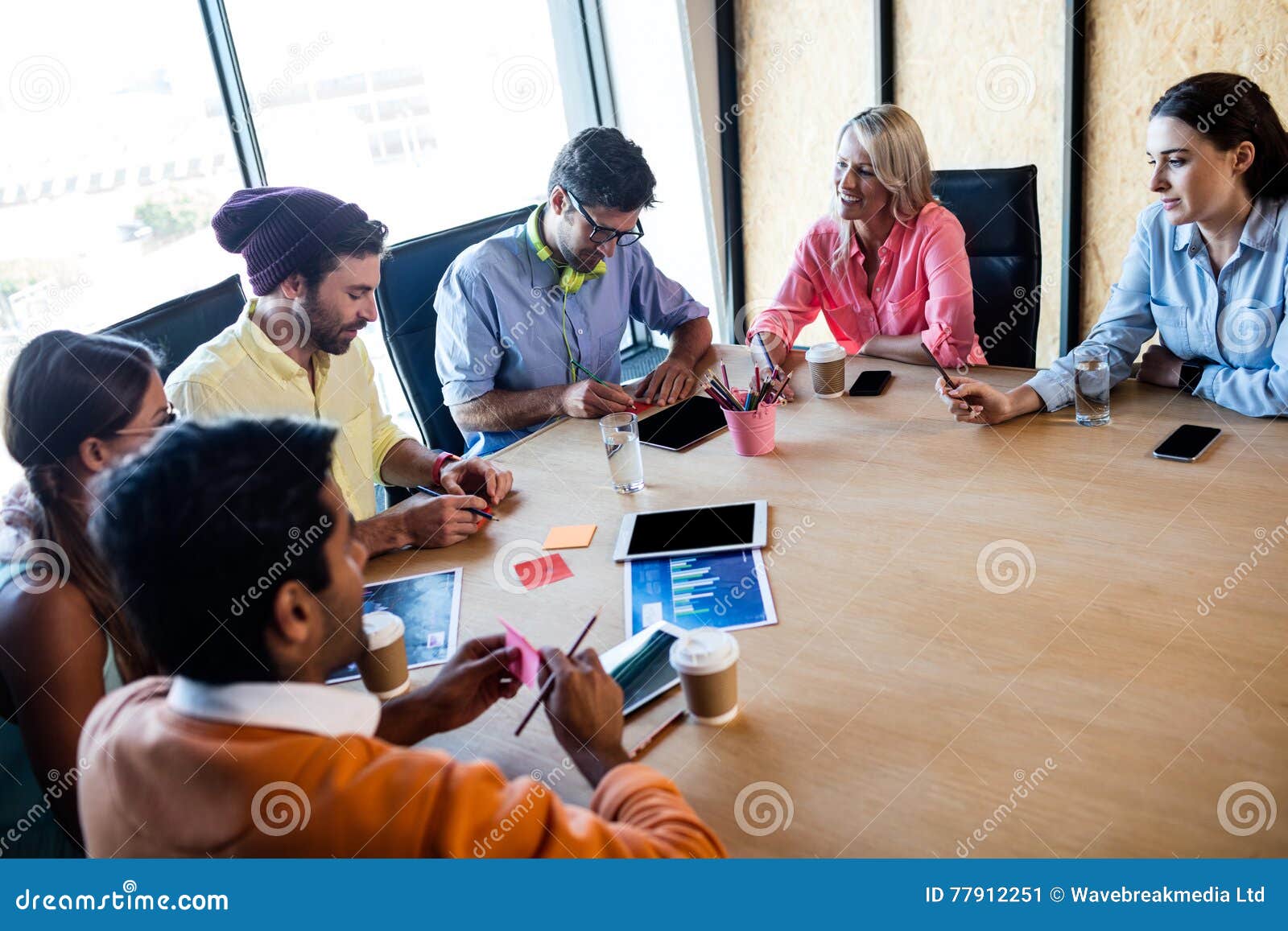 Group of Designers Working on a Project Stock Image - Image of mature ...