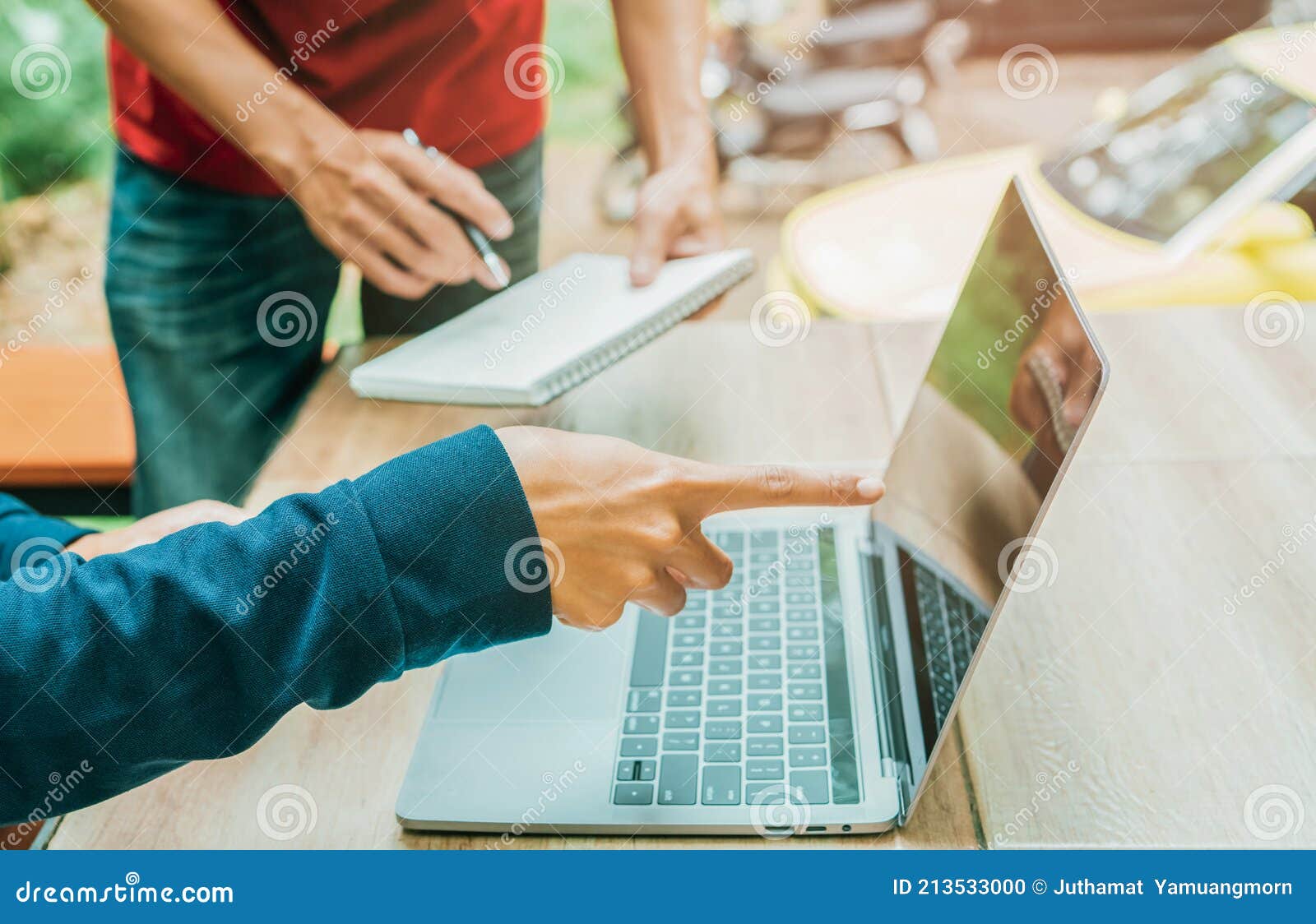 Group Developer Programming Hand Pointing Display Coding Technology Website Design Safety Of