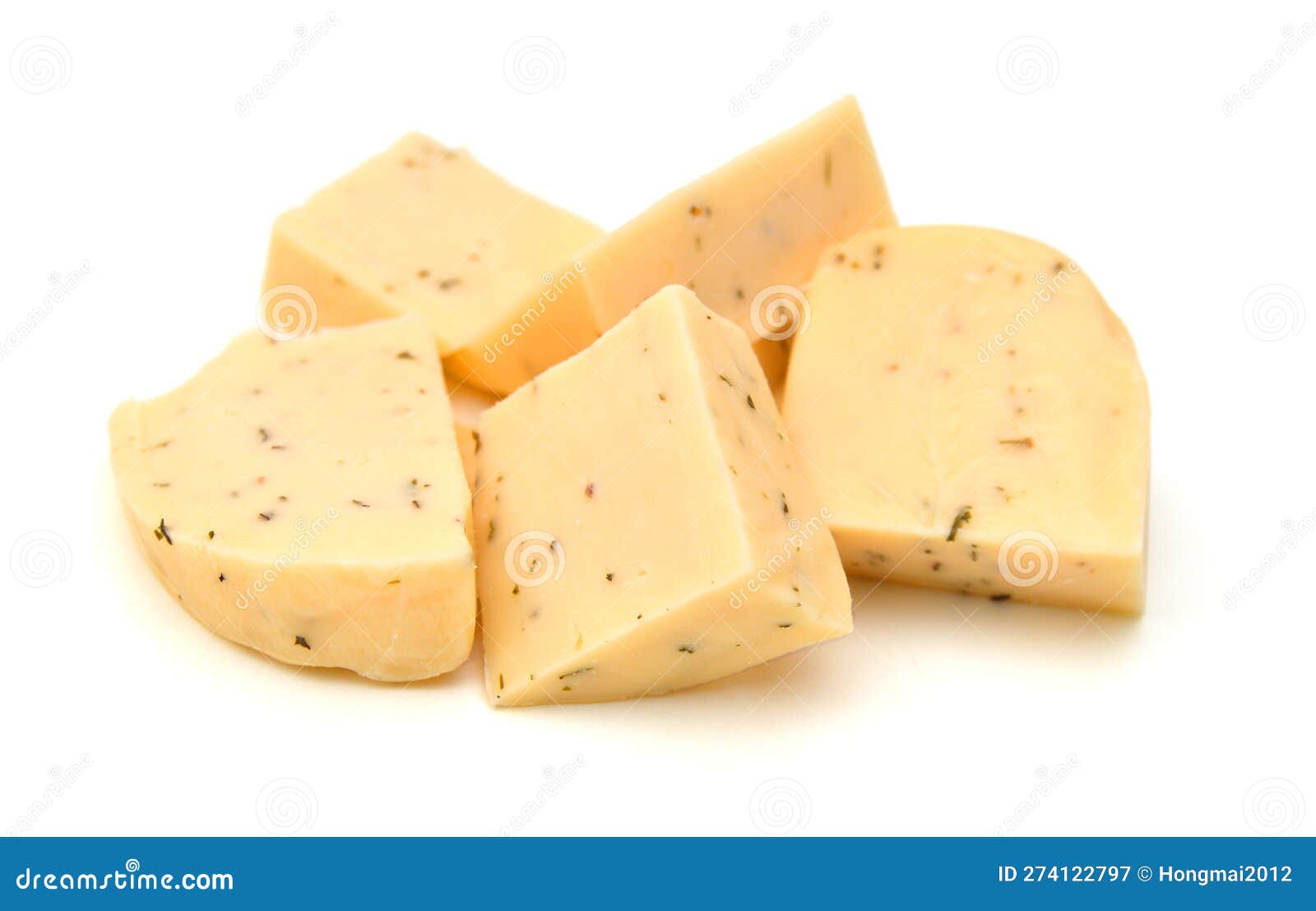 Stack Cubes of Cheddar Cheese Isolated on White Stock Image - Image of ...