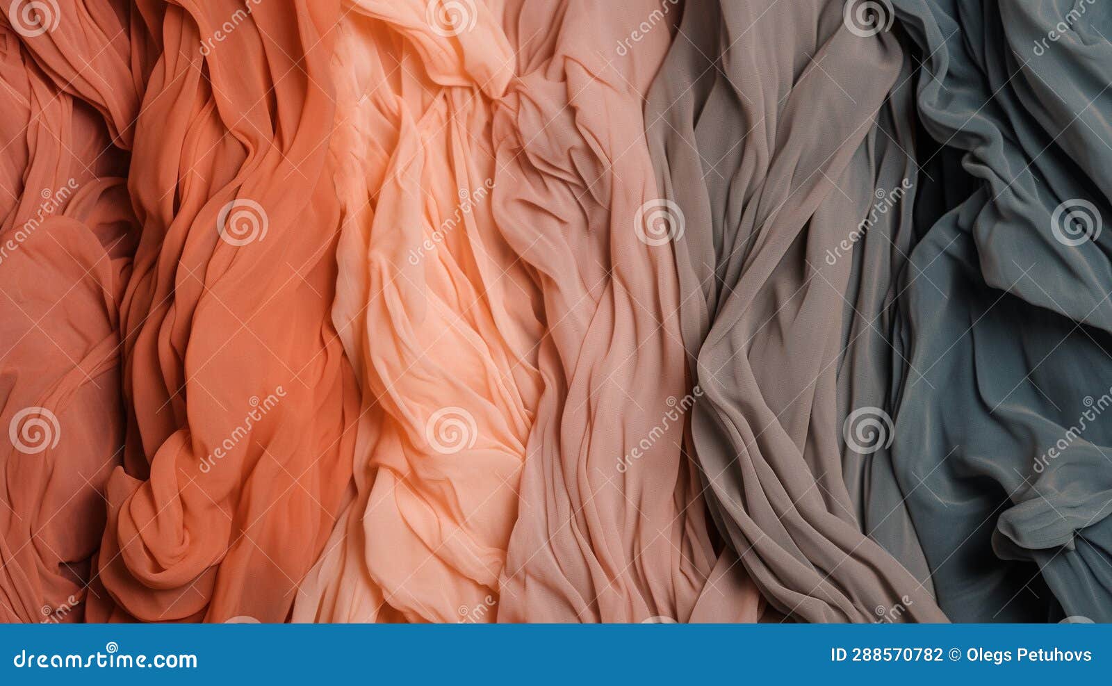 A Group of Different Colored Sheets of Cloth on a Wall Stock Photo ...