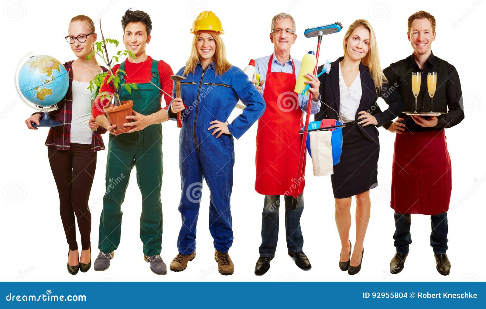 Group with Different Occupations Stock Photo - Image of diversity ...