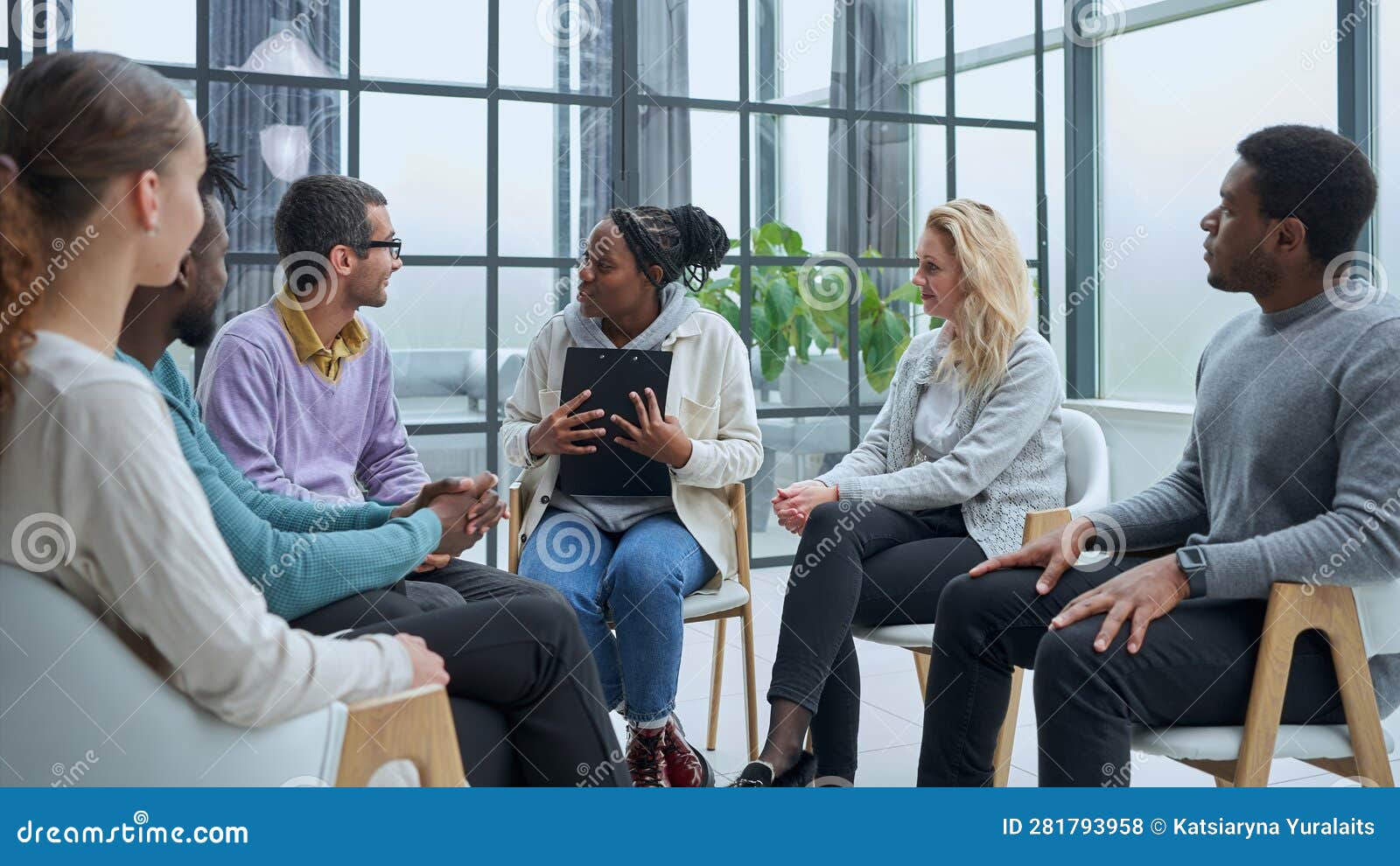 Different Groups of People Communicate with Each Other during Business ...