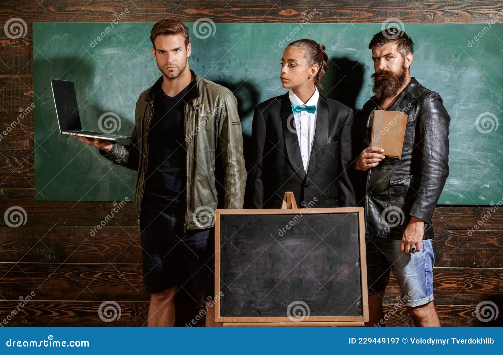 Group of Different Students in Classroom at College, School or ...