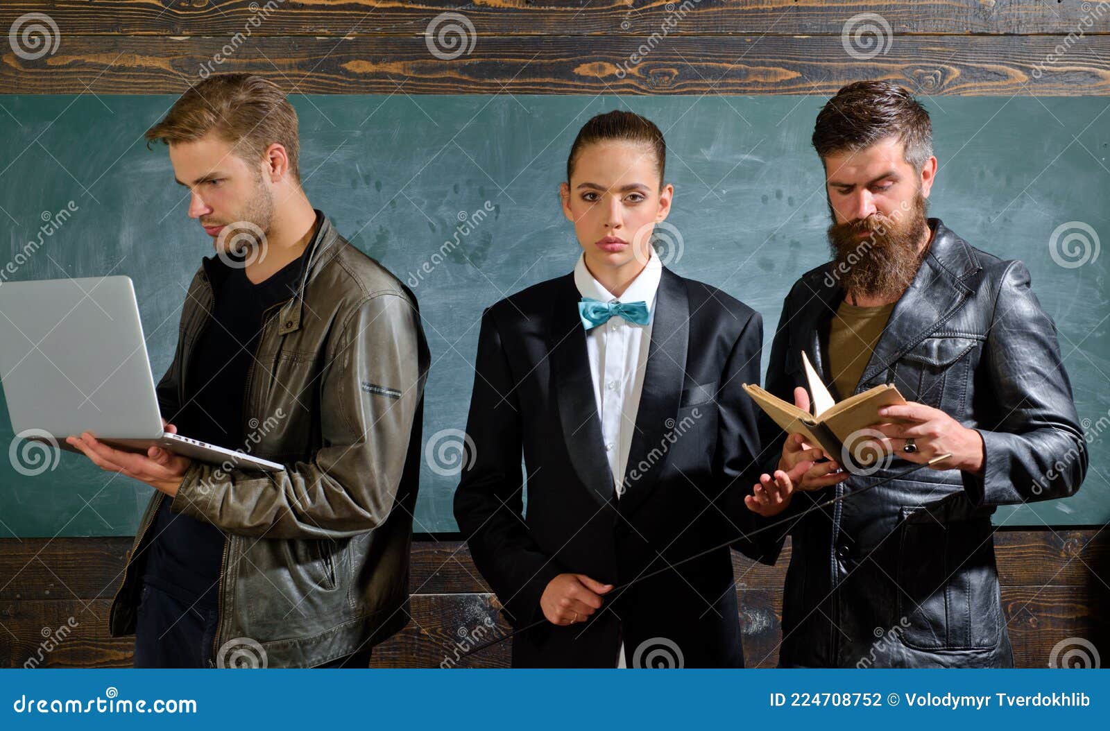 Group of Different Students. Education, Language Courses, Learn English ...