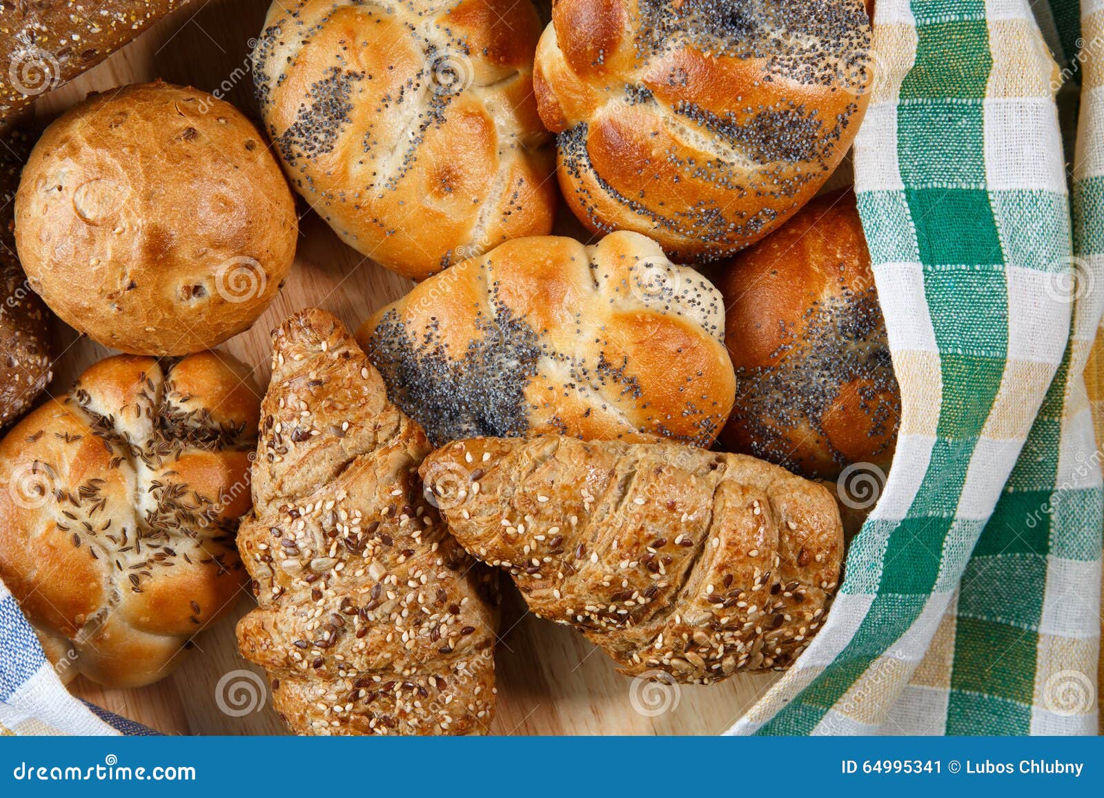 Group of Different Types of Bread and Bakery Products Stock Image ...