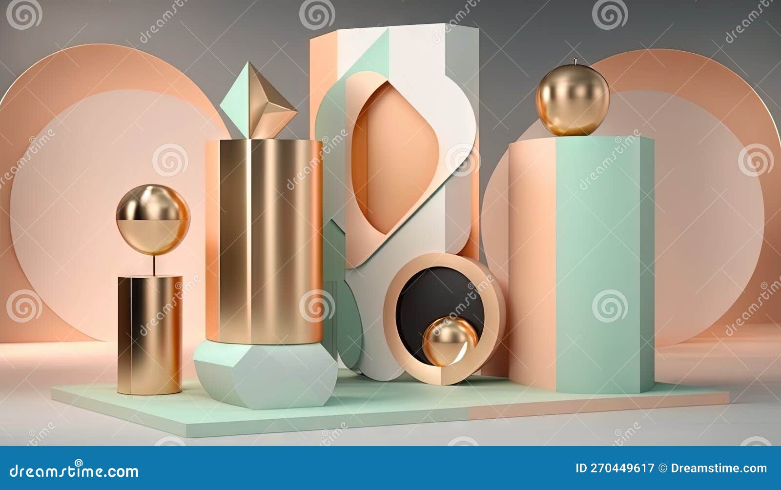 A Group of Different Types of Objects on a Table with a Gray Background ...