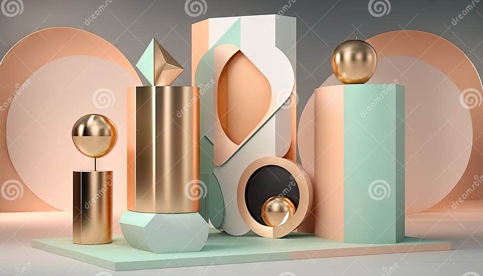 A Group of Different Types of Objects on a Table with a Gray Background ...