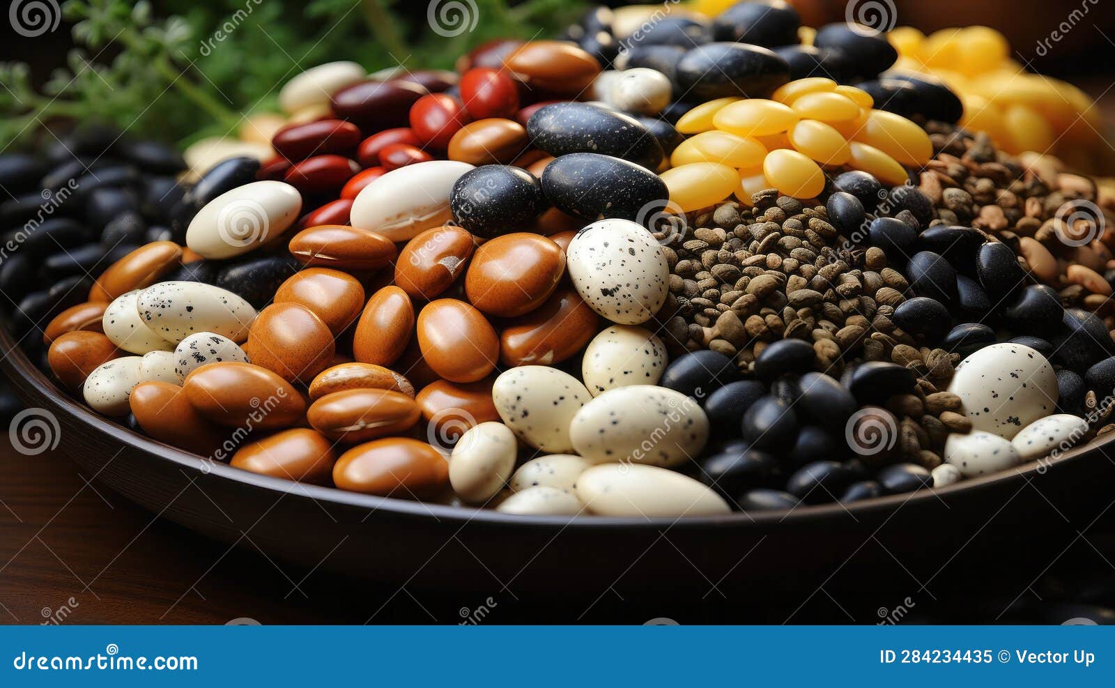 A Group of Different Types of Seeds Close-up. Generative AI. Stock ...