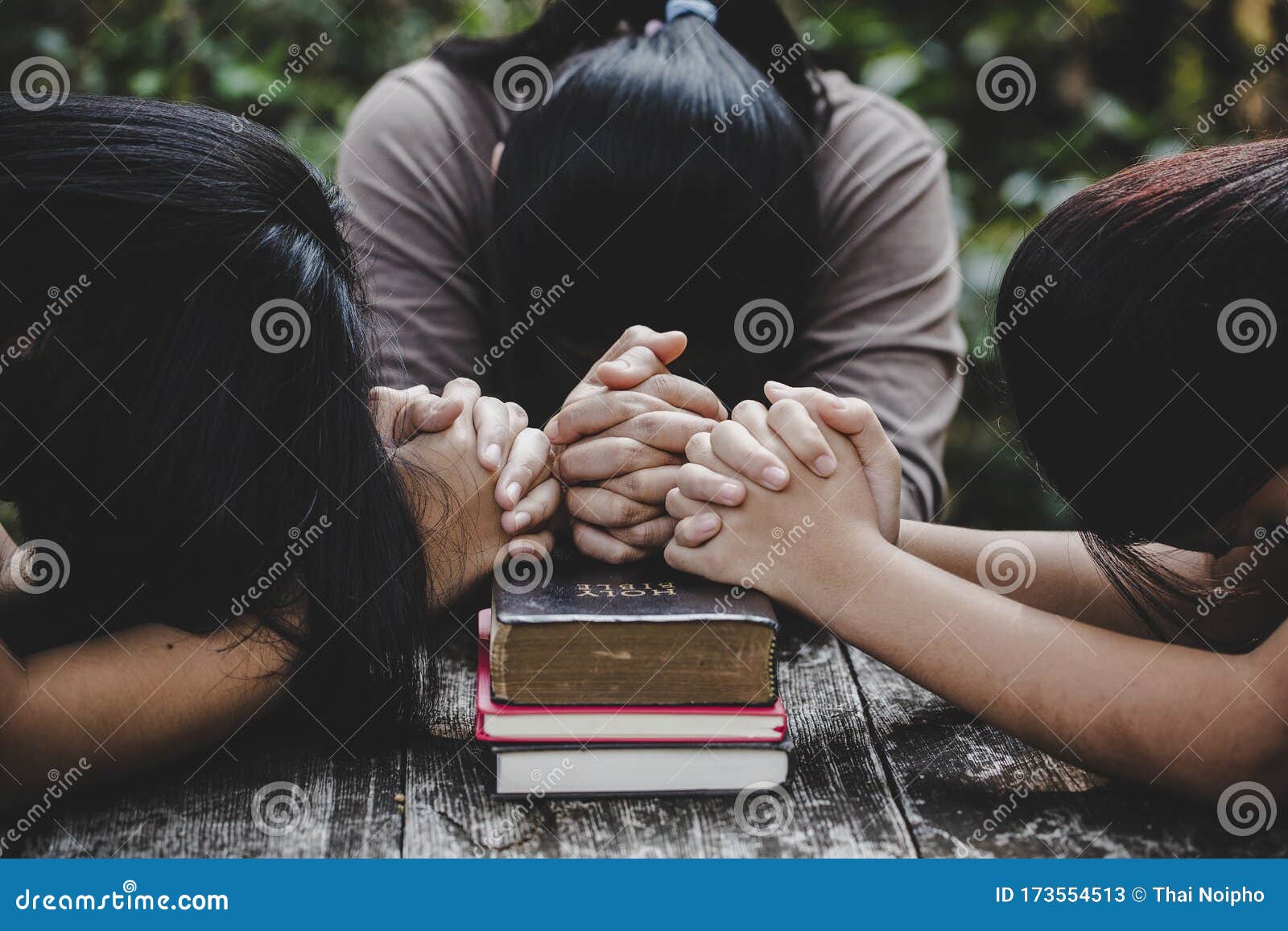 Group of Different Women Praying Together Stock Image - Image of person ...