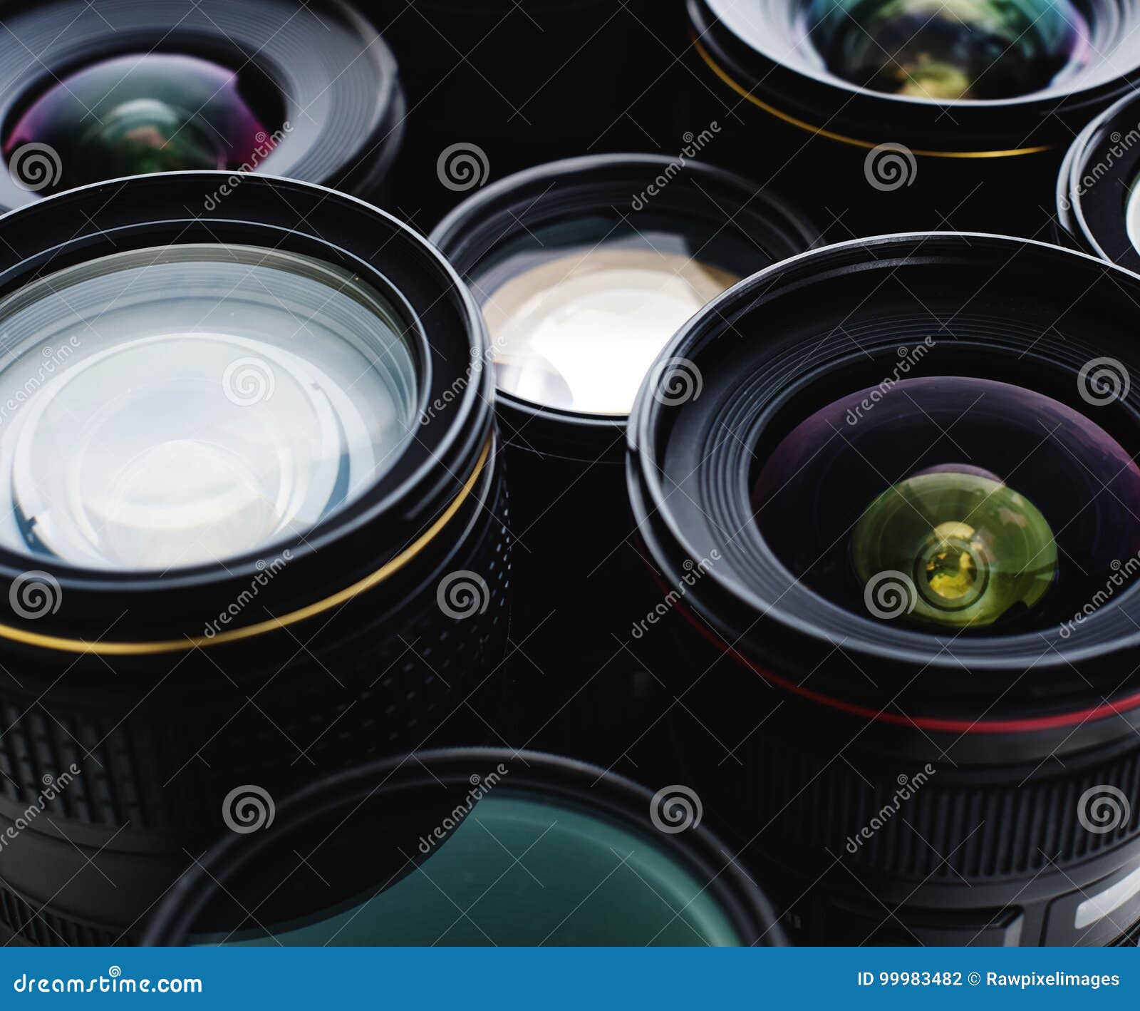 Group of a Digital Camera Lens Stock Photo - Image of lens, camera ...