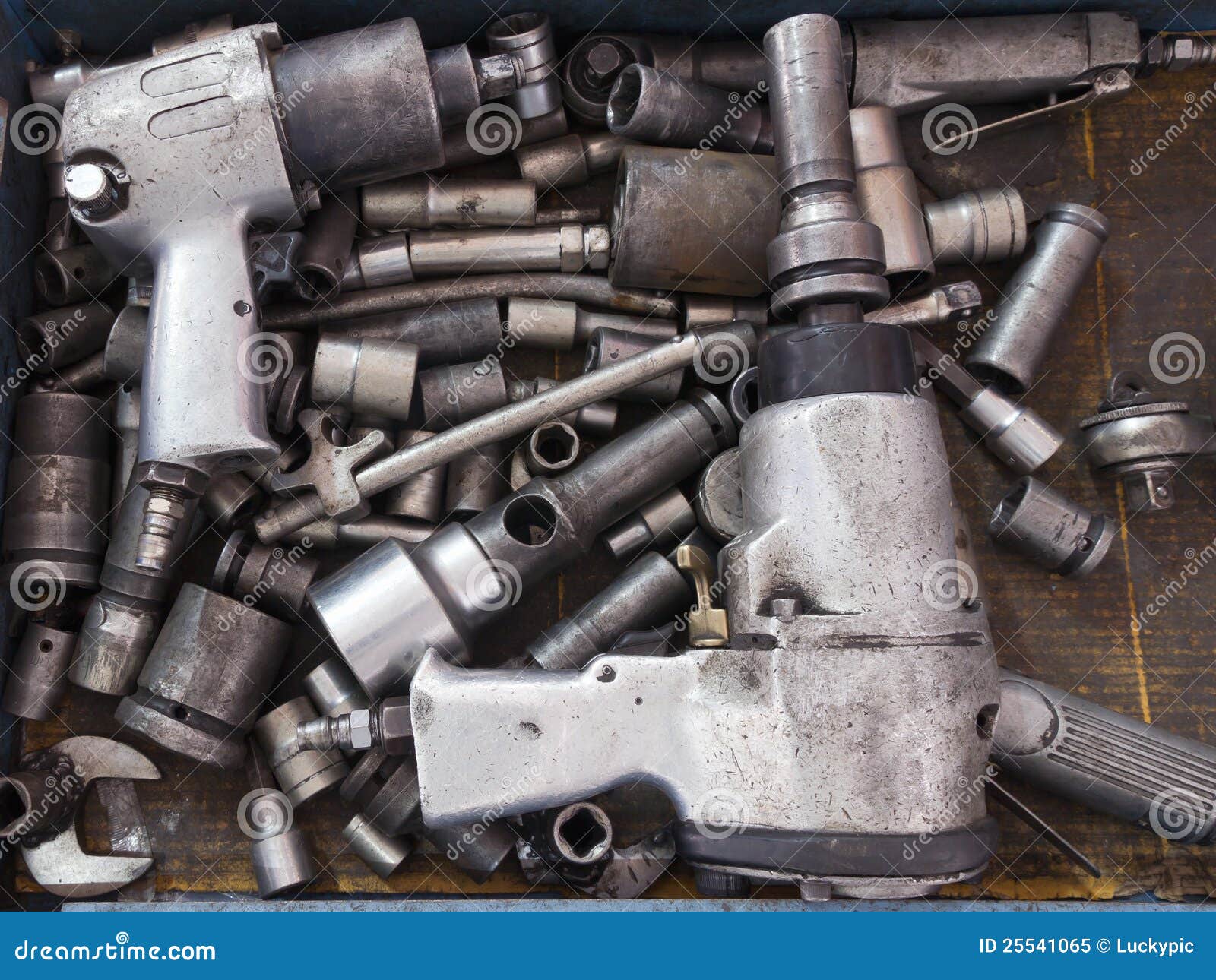 Group of dirty tools set stock image. Image of industrial - 25541065