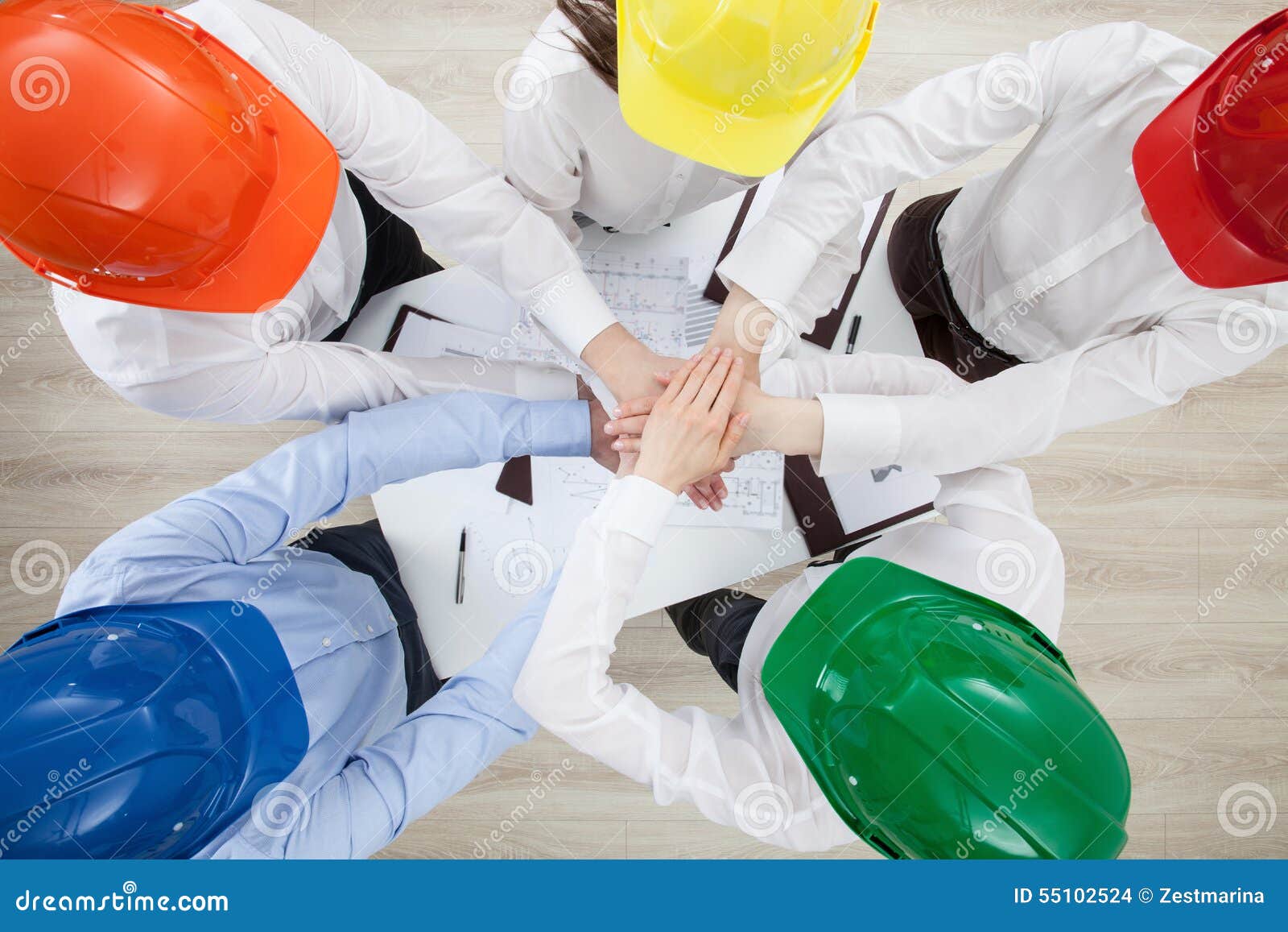 Group Discussion in a Construction Company Stock Photo - Image of chief ...