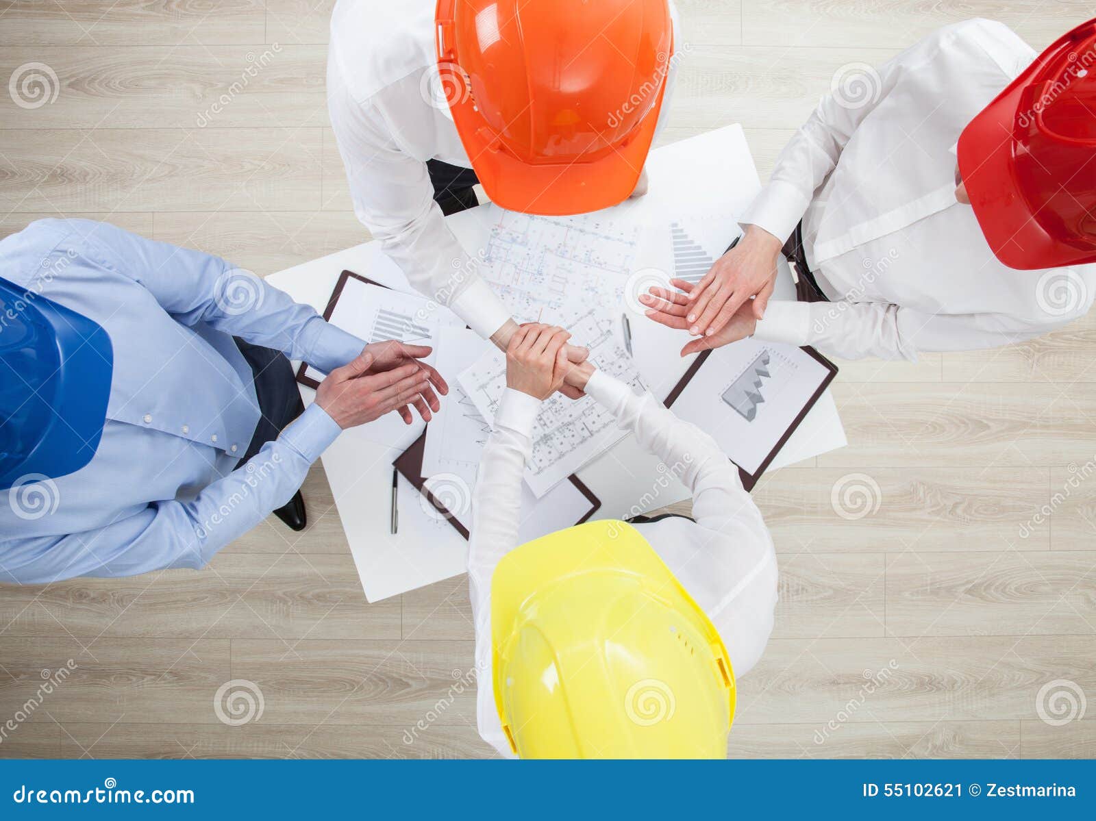 Group Discussion in a Construction Company Stock Image - Image of ...