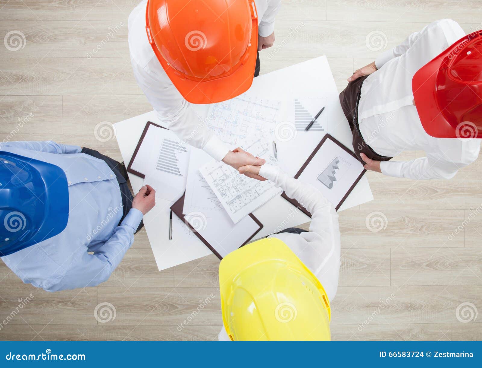 Group Discussion in a Construction Company Stock Photo - Image of staff ...