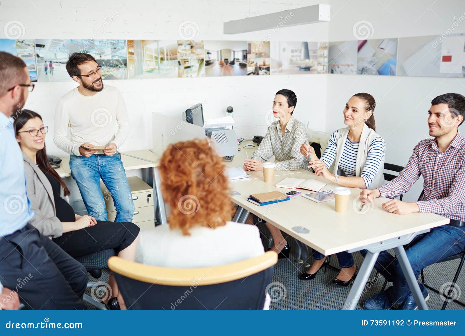 Group discussion stock photo. Image of executive, corporate - 73591192