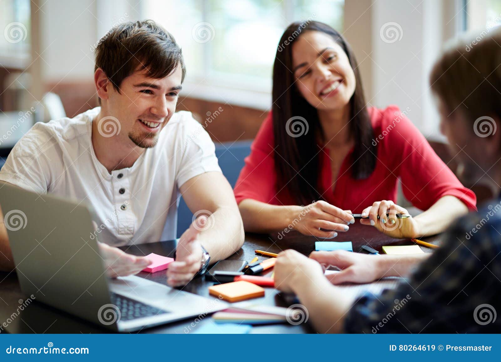 Group discussion stock image. Image of creative, businesspeople - 80264619
