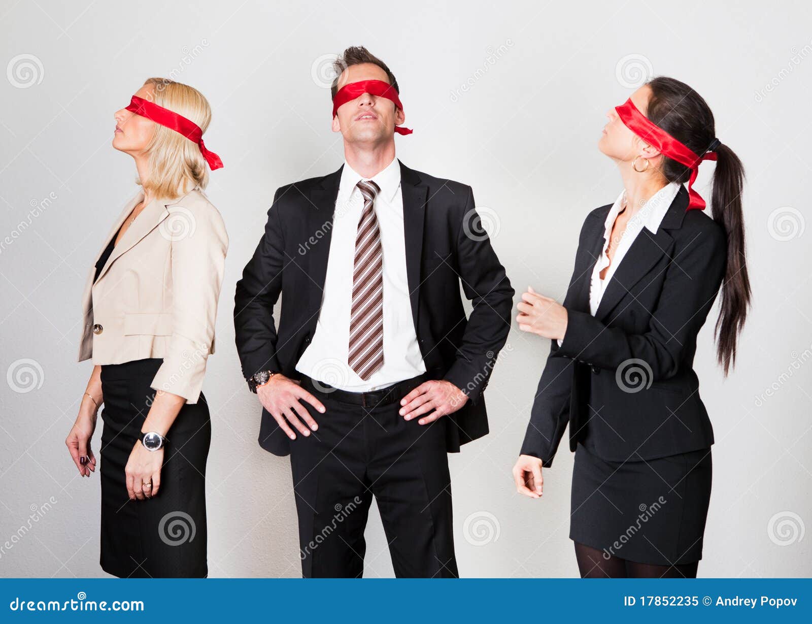 Group of Disoriented Businesspeople Stock Image - Image of control ...