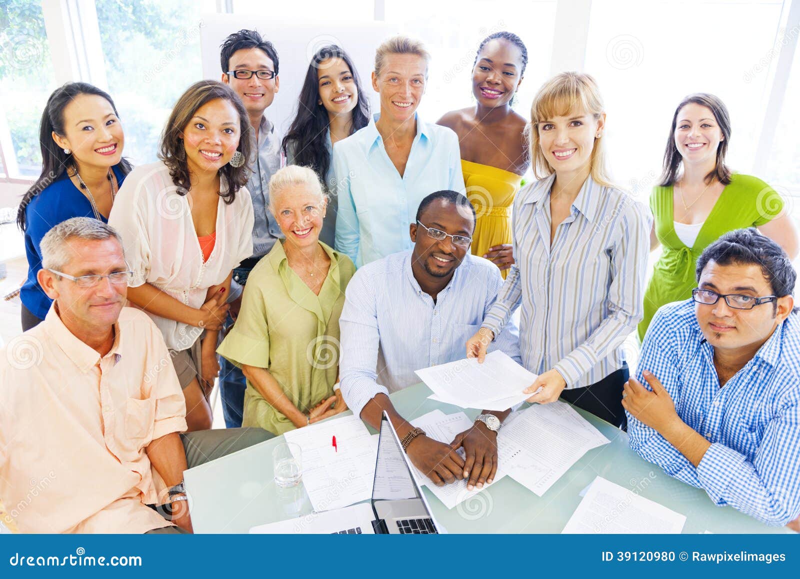 Group of Diverse Business Colleagues Stock Photo - Image of conference ...