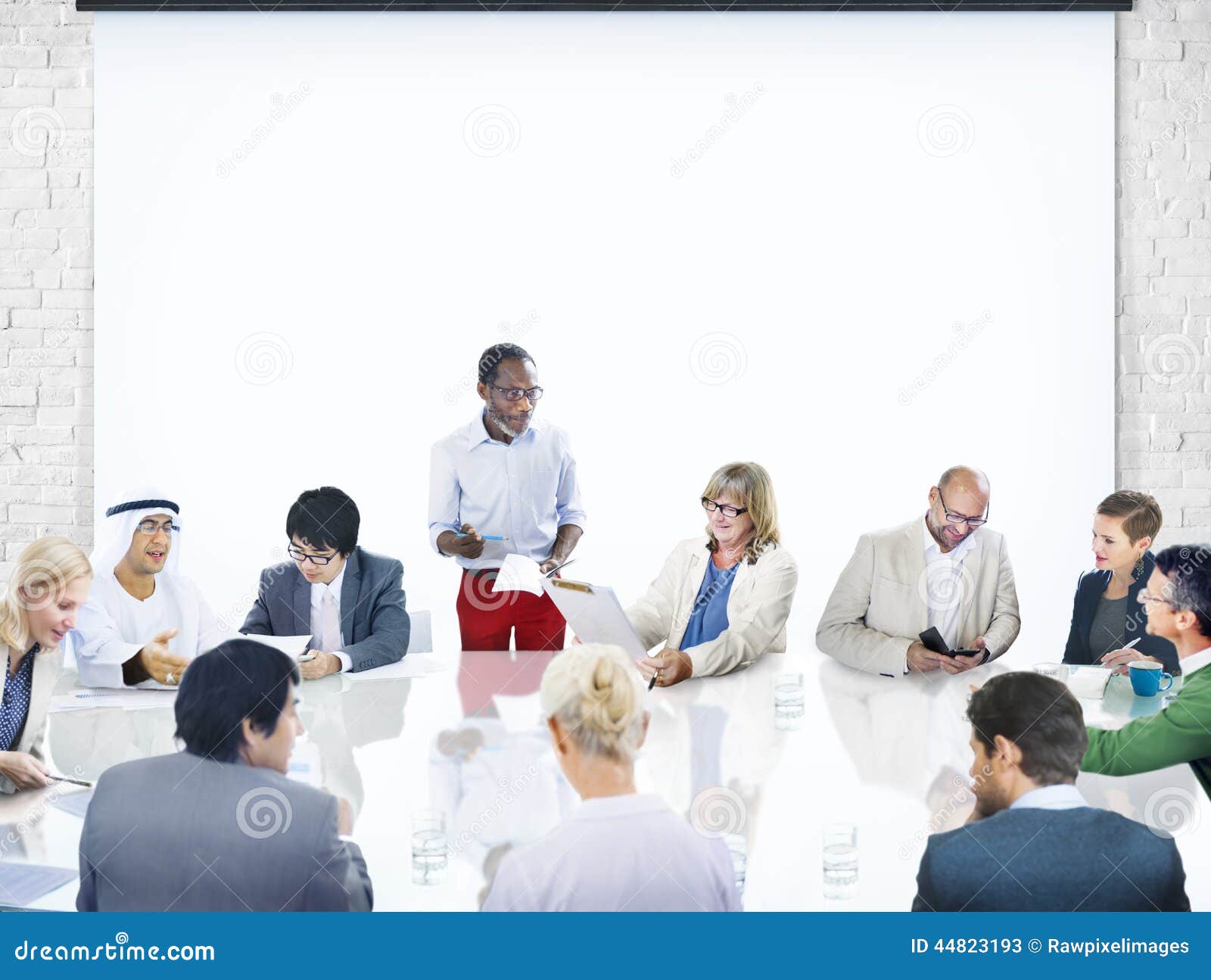 Group of Diverse Business People in a Meeting Stock Image - Image of ...
