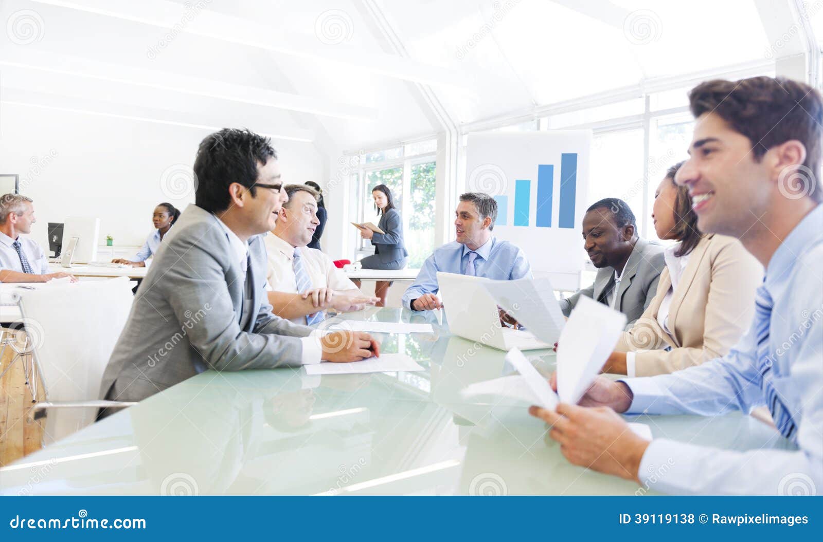 Group of Diverse Business People in Office Stock Photo - Image of mates ...