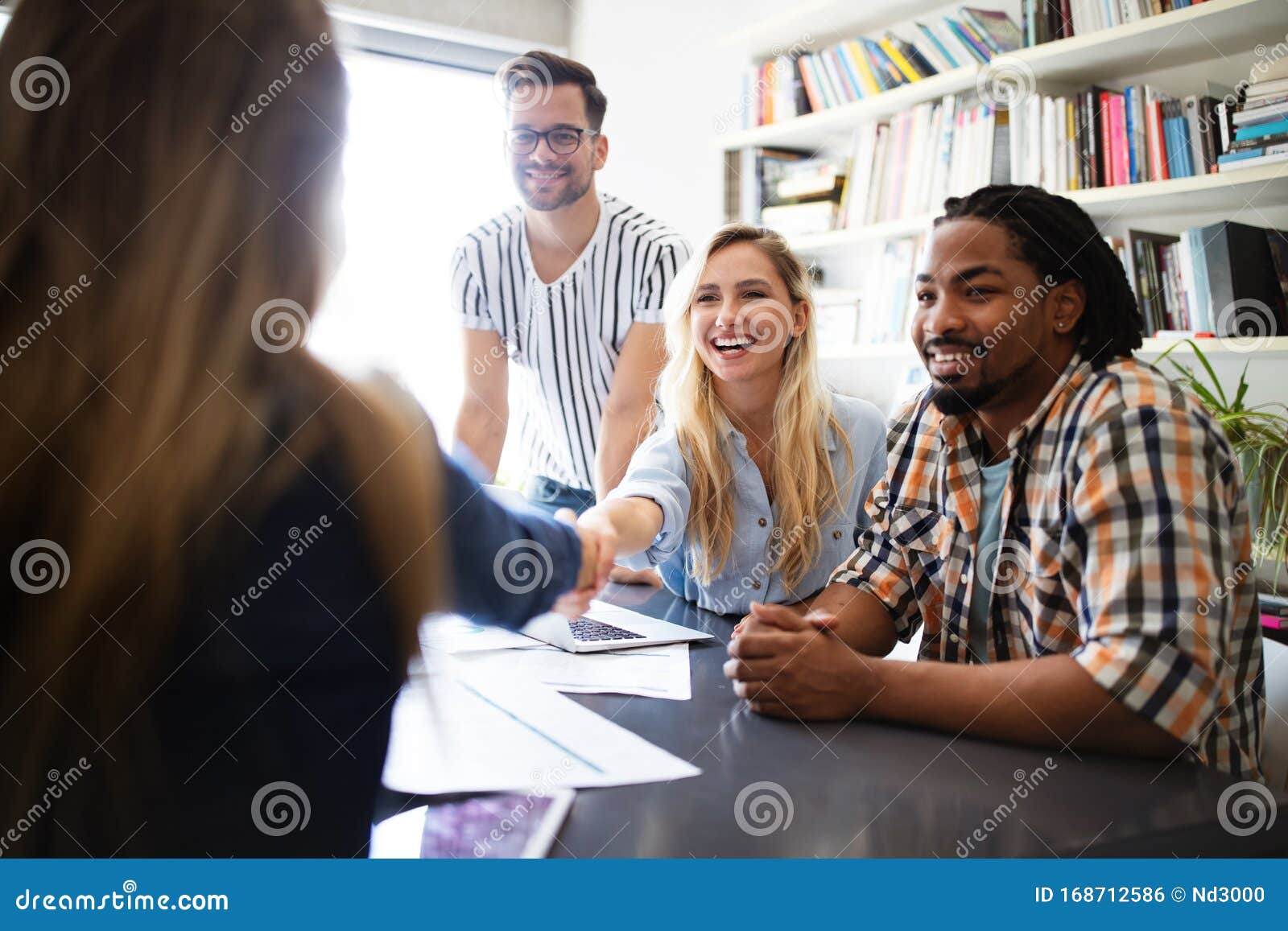 Group of Diverse Designers, Business People Brainstorming on Meeting in ... Group of Diverse Designers, Business People Brainstorming on Meeting in ...