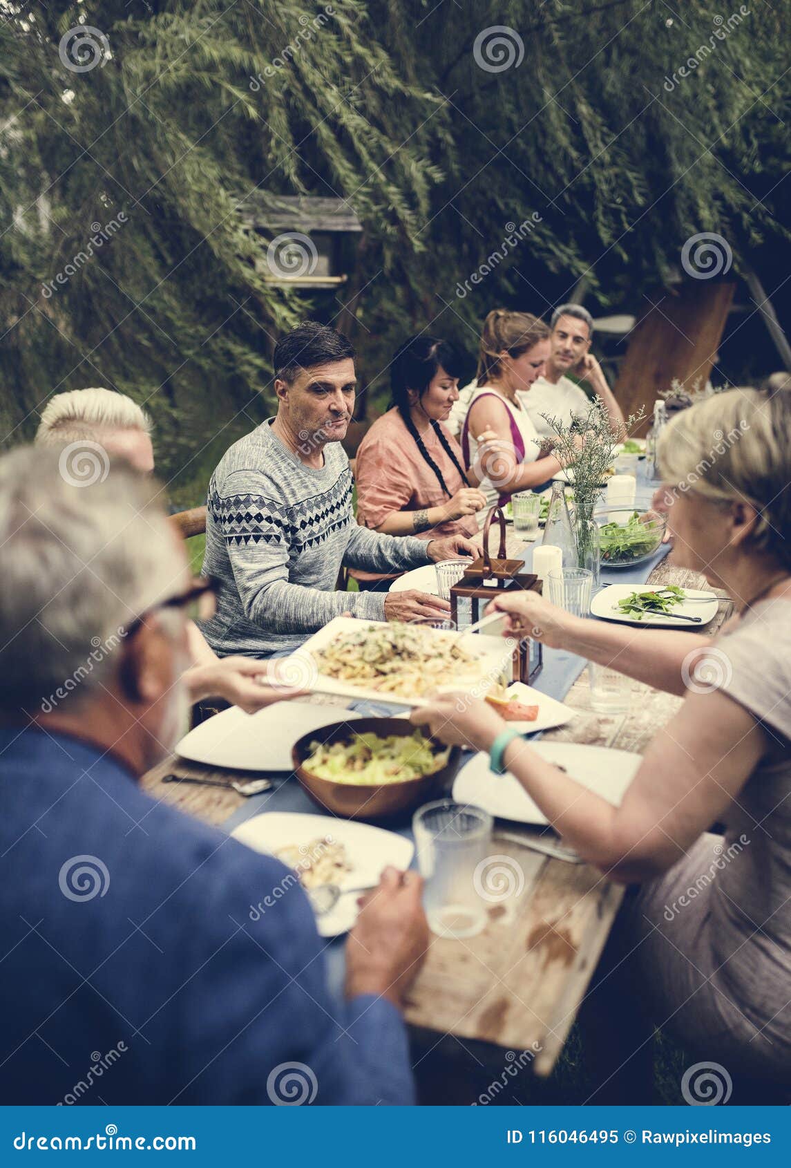 Group of Friends are Having a Dinner Together Stock Image - Image of ...