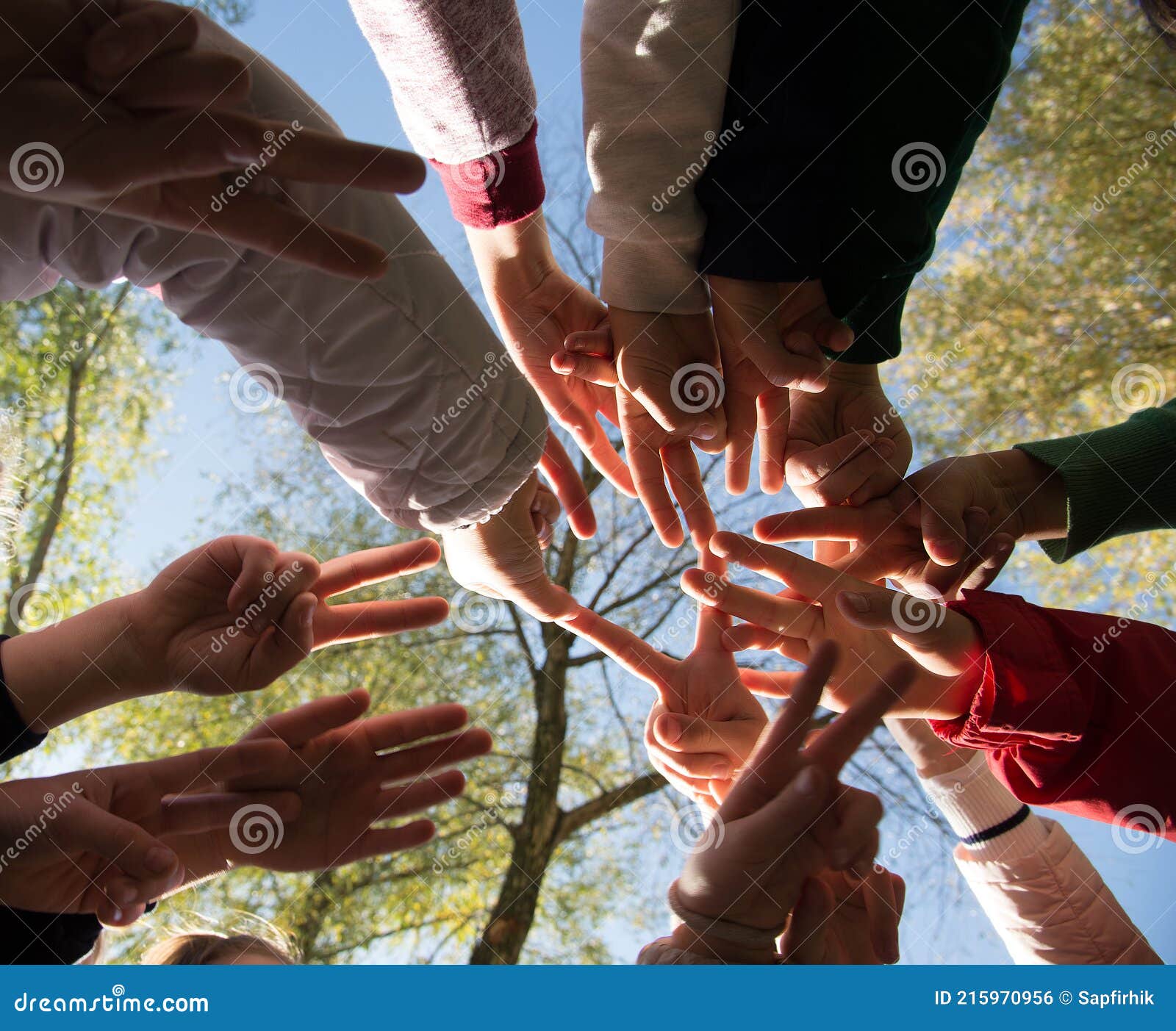 Group of Diverse Hands Together. Stock Photo - Image of group ...