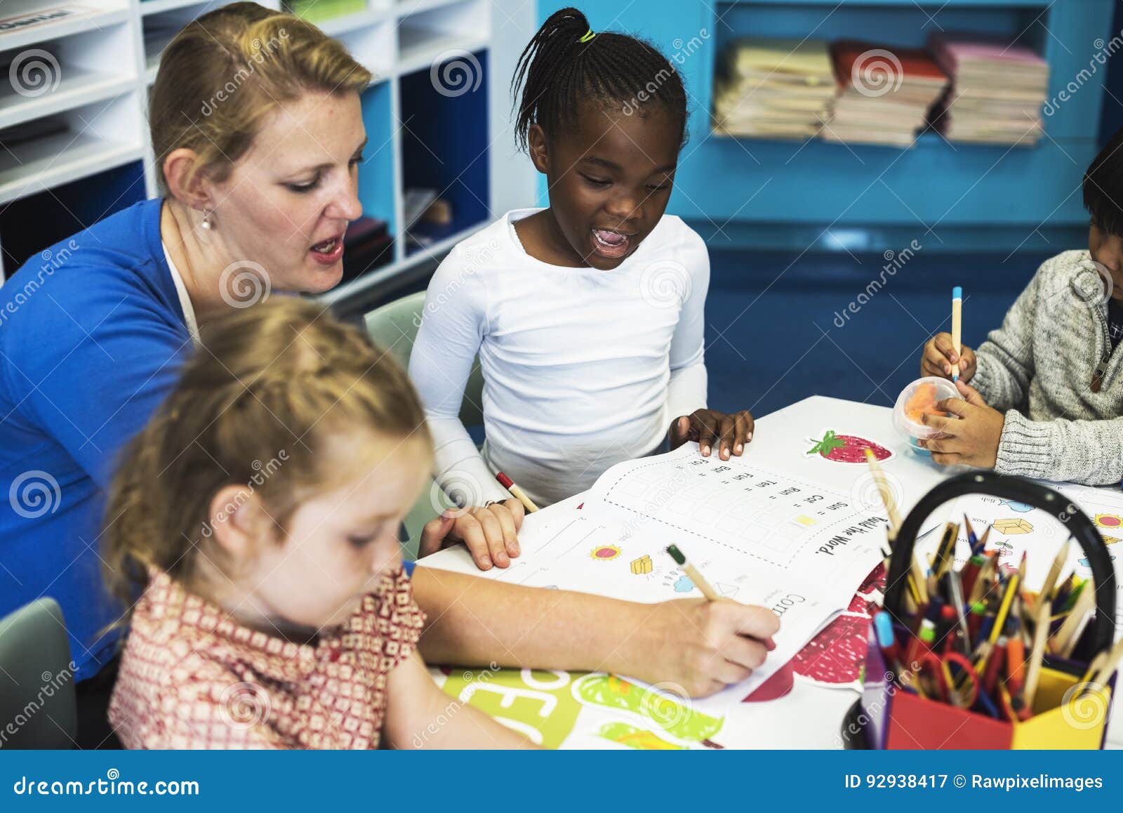 Kids Coloring Together