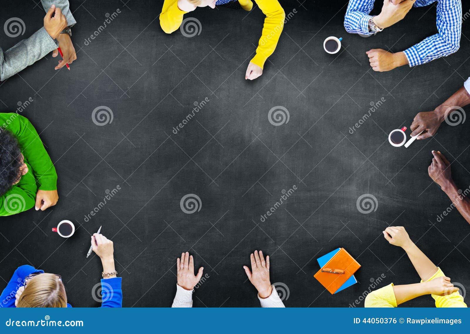 Group of Diverse Multiethnic People Brainstorming Stock Photo - Image ...