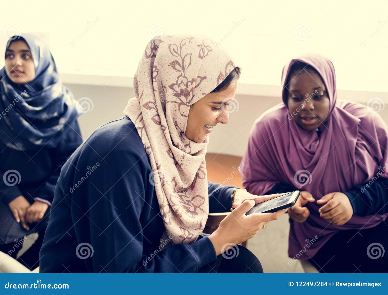 Group of Diverse Muslim Students Stock Photo - Image of arabian ...