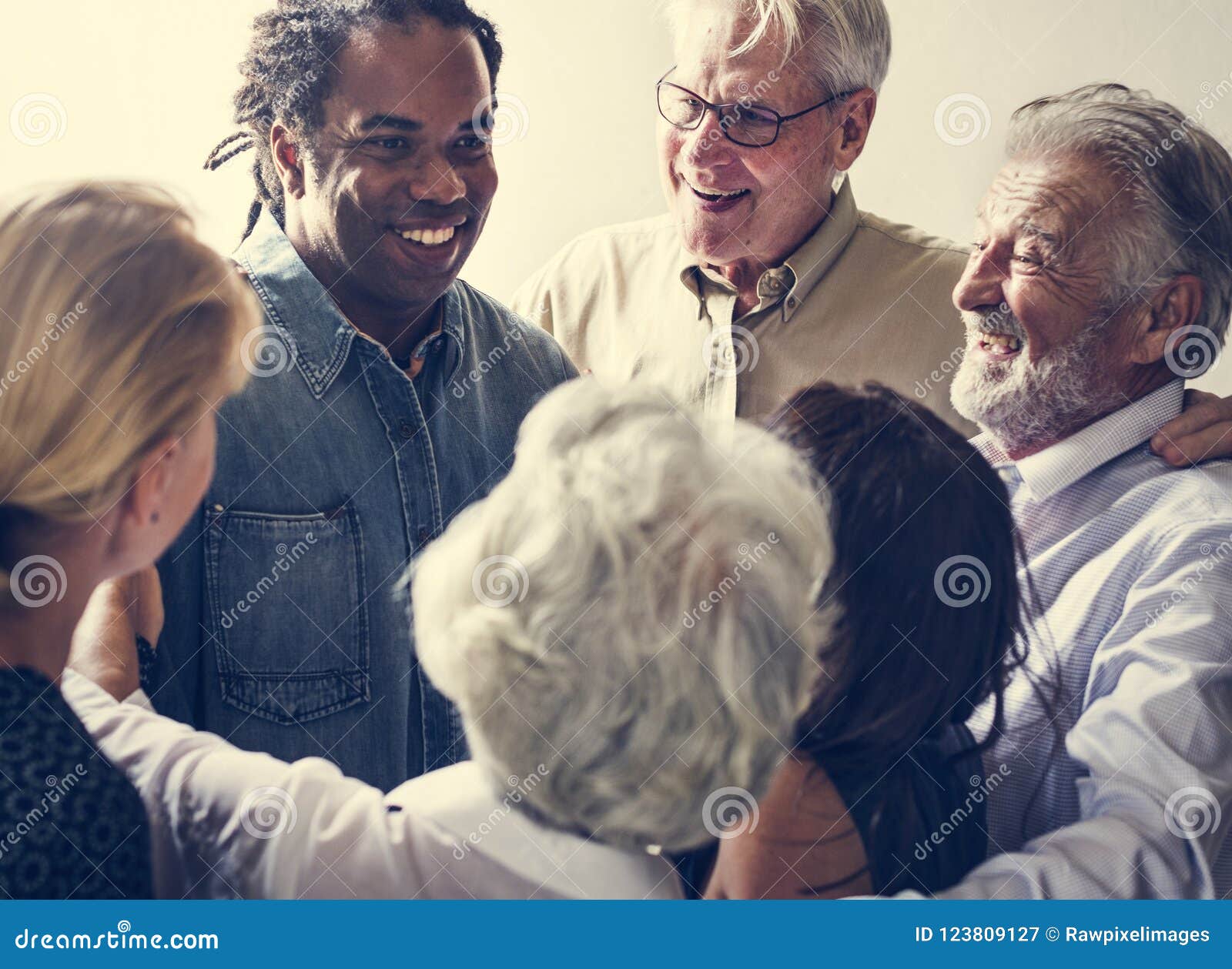 Group of Diverse People Gathering Together Support Teamwork Stock Image ...