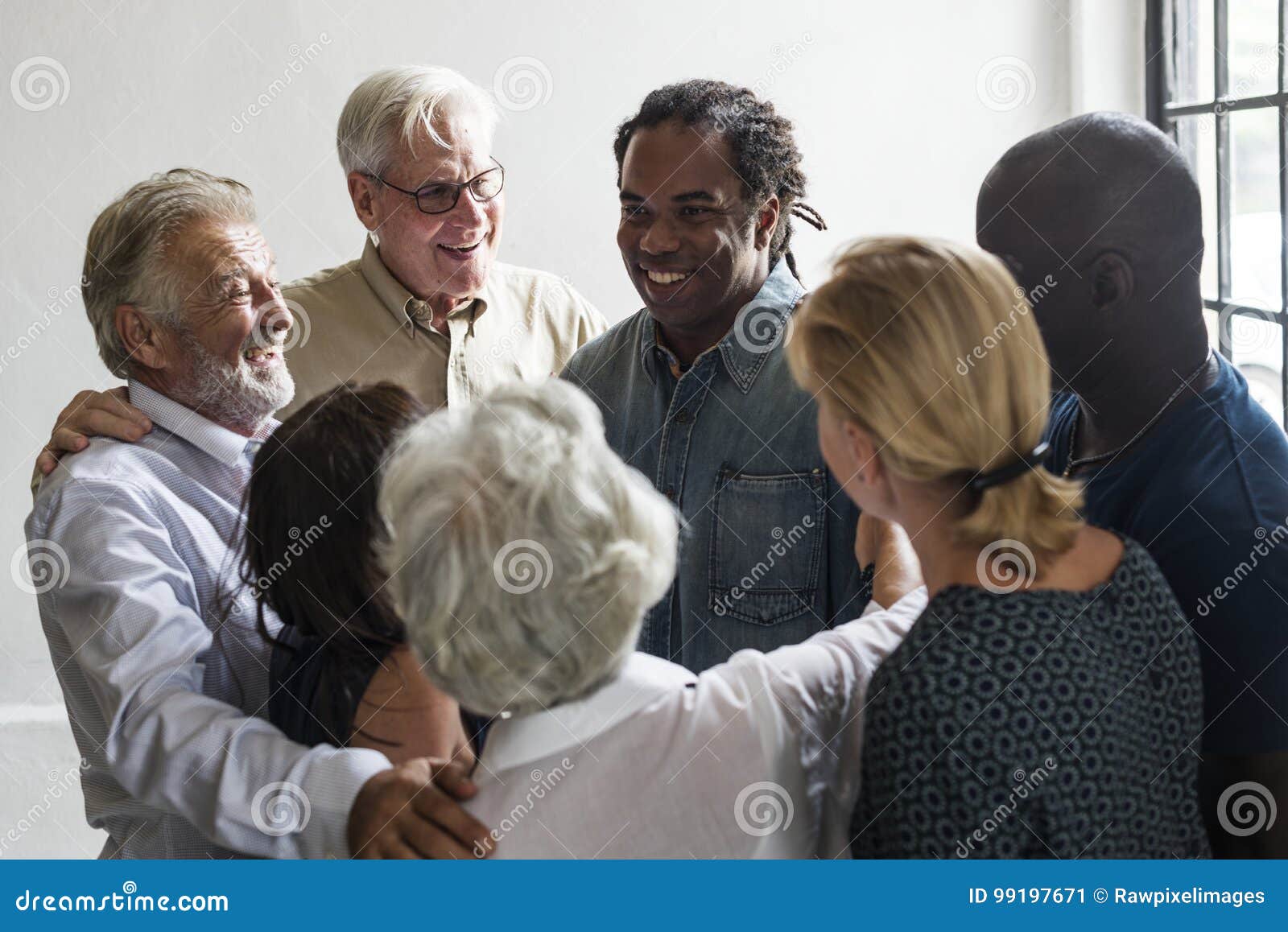 Group of Diverse People Gathering Together Support Teamwork Stock Image ...