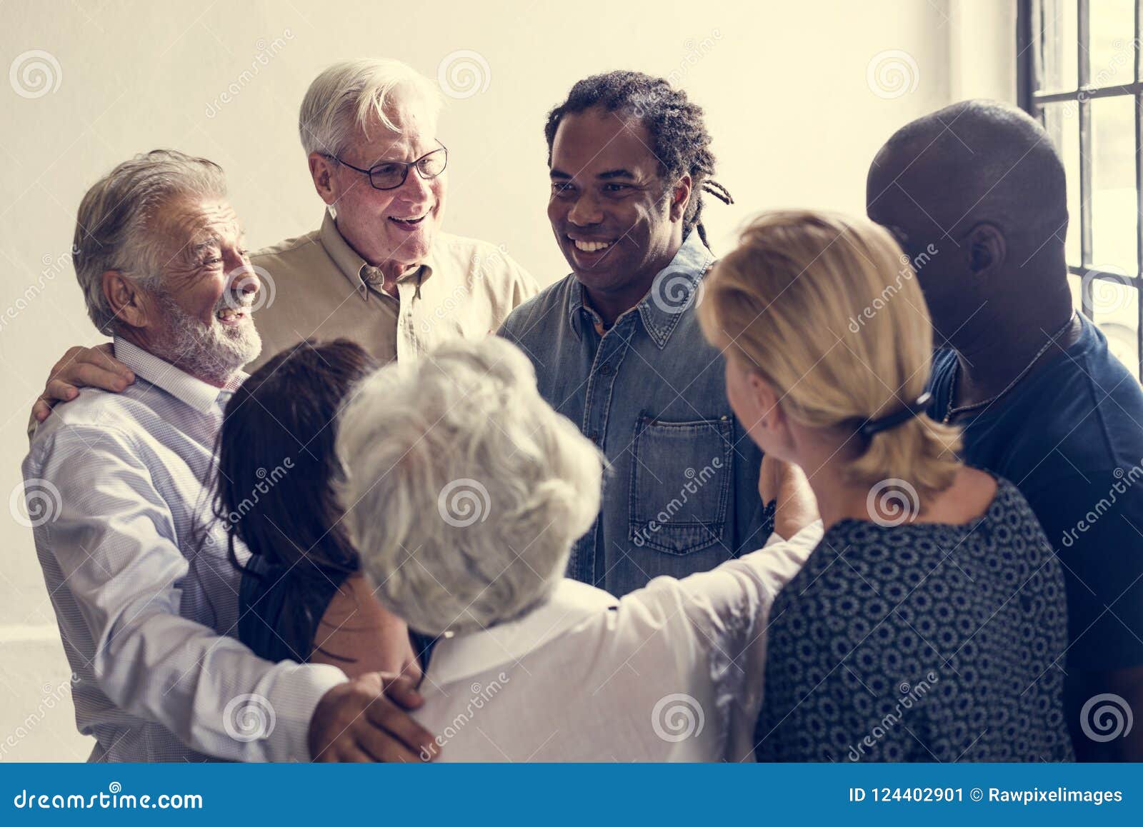 Group of Diverse People Giving Each Other Support Stock Image - Image ...