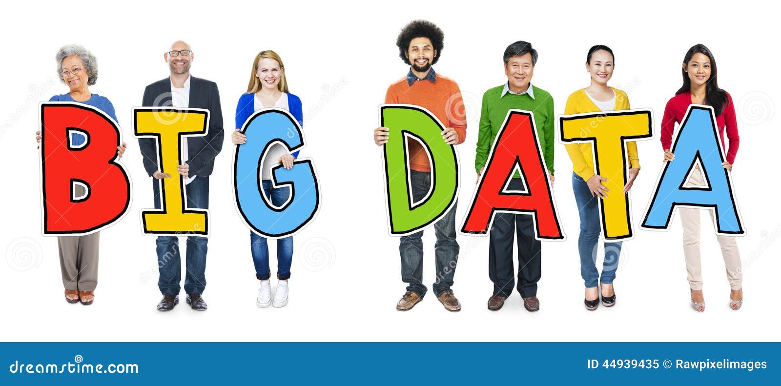 Group of Diverse People Holding Big Data Stock Image - Image of ...